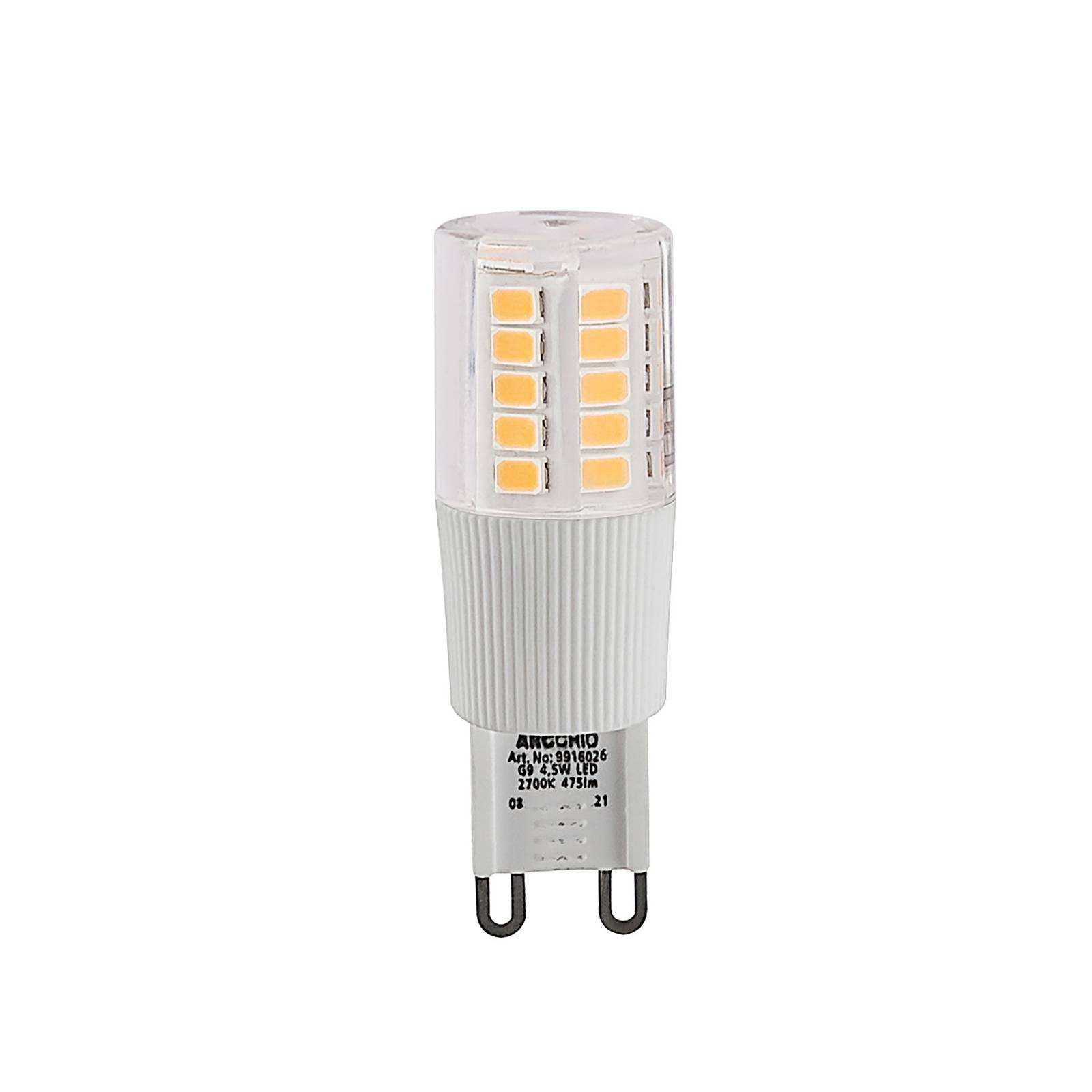 Arcchio Bombilla LED bi-pin, G9, 4,5 W, incolora, 2.700 K, bombilla bombillas LED lámpara ...