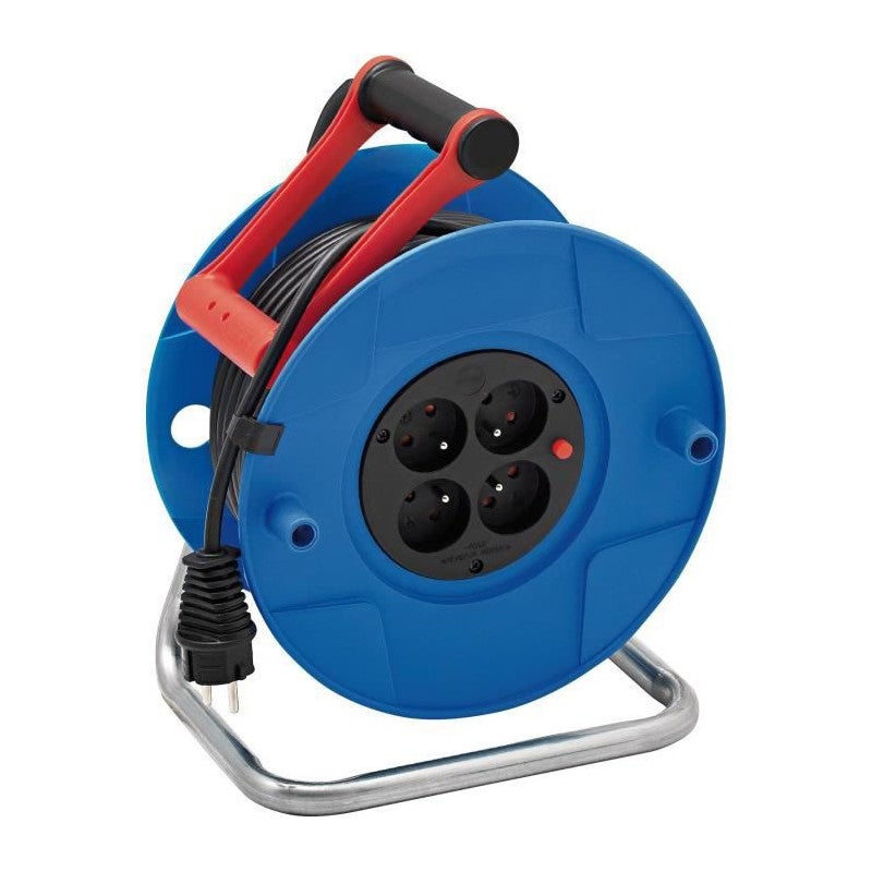 Enrouleur électrique STANDARD S BRENNENSTUHL 30m - 4 prises - Fabriqué ...