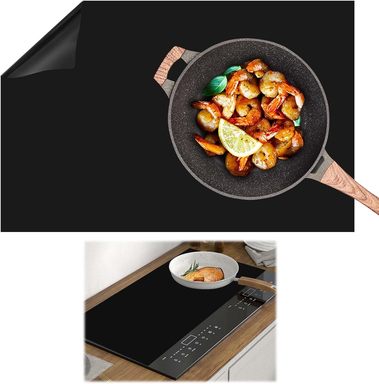 52x78cm Tapis de Protection Plaque Induction, Grand Tapis de Protection ...