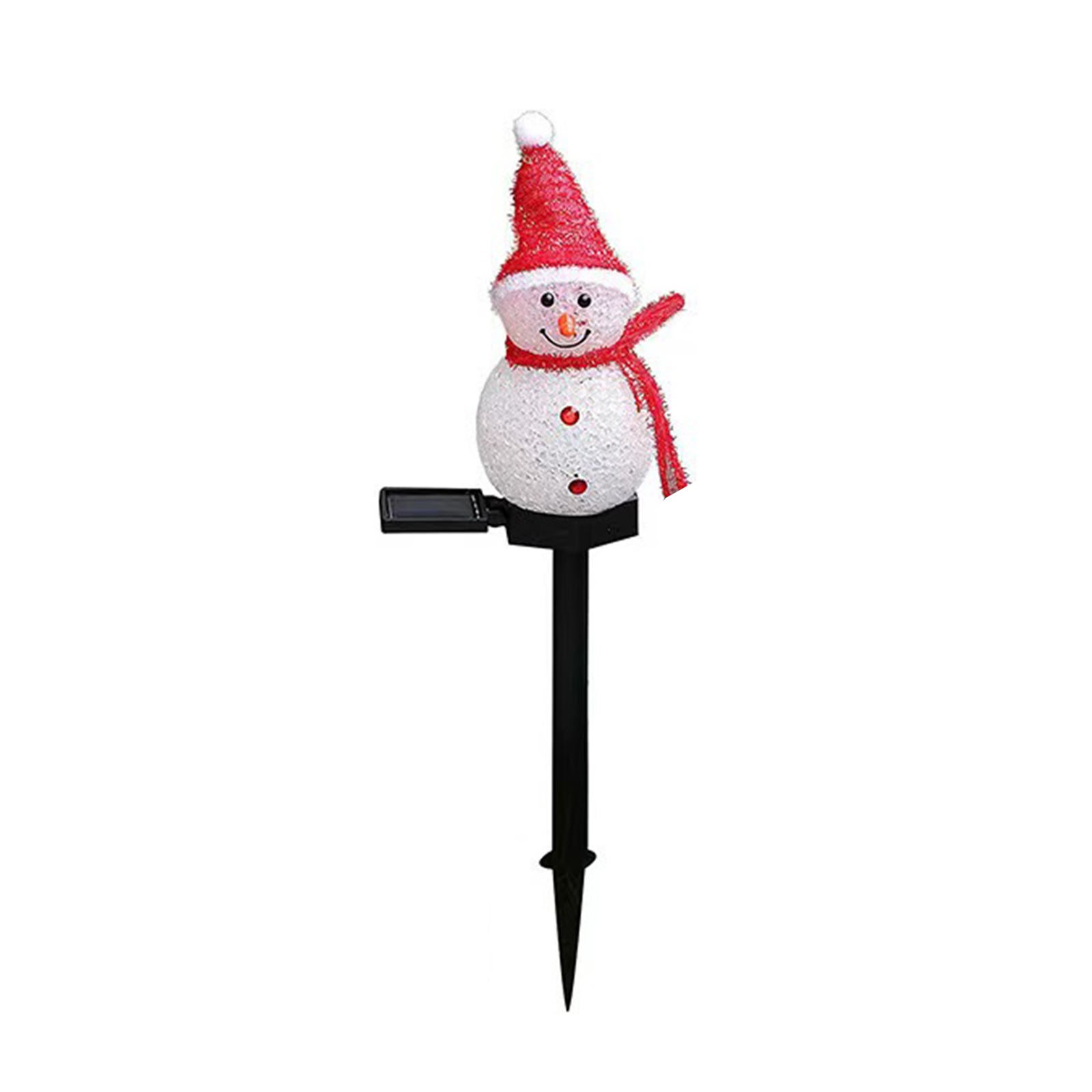 Solar Snowman Lights Outdoor Snowman Santa Ornament Solar Powered ...