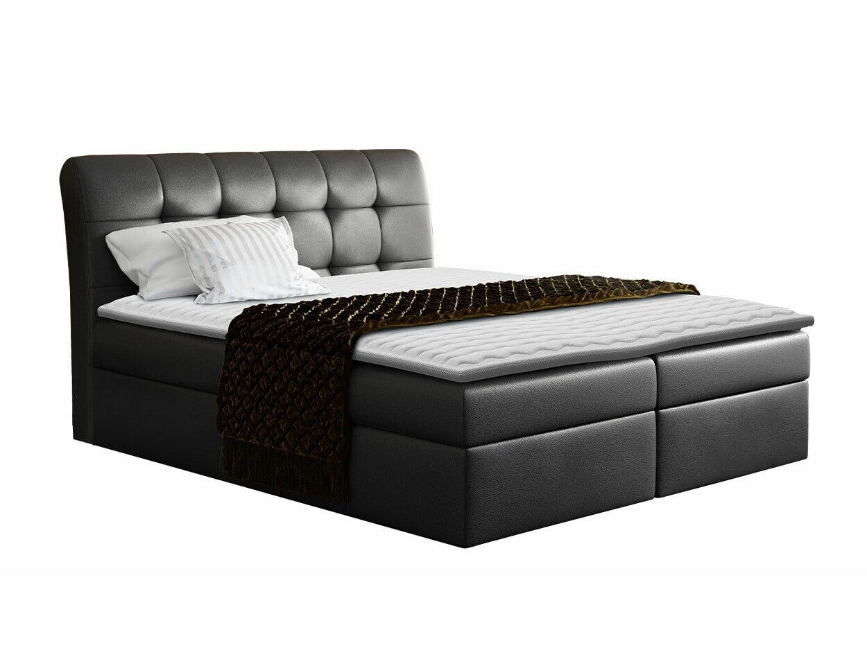 Letto continentale Baltimore 110, Continentale, Doppio, Nero, 180x200 ...