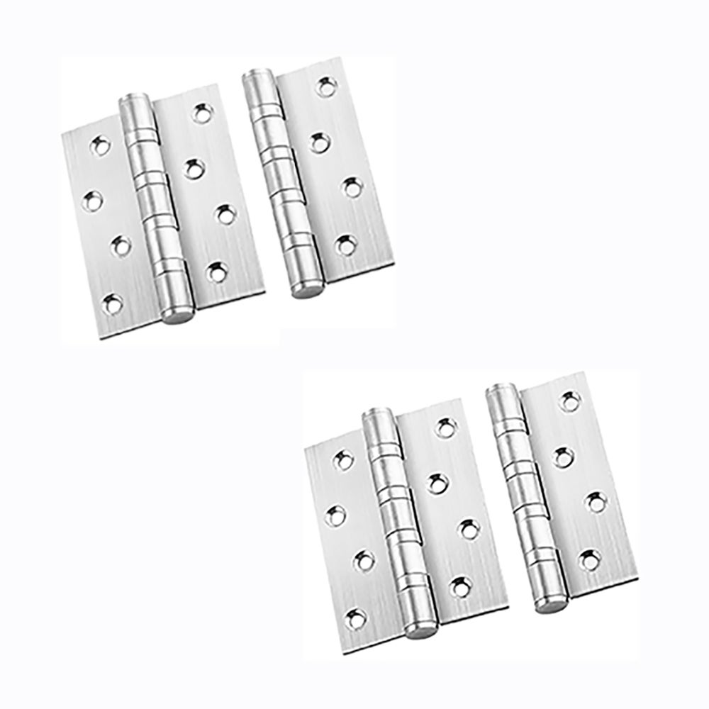 Charnière, 2 Pièces Charnières de Porte en Acier Inoxydable 100 x 80 mm ...