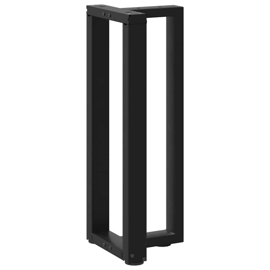 Pieds de table console forme de T?2 pcs noir 20x28x(72-73) cm | Leroy ...