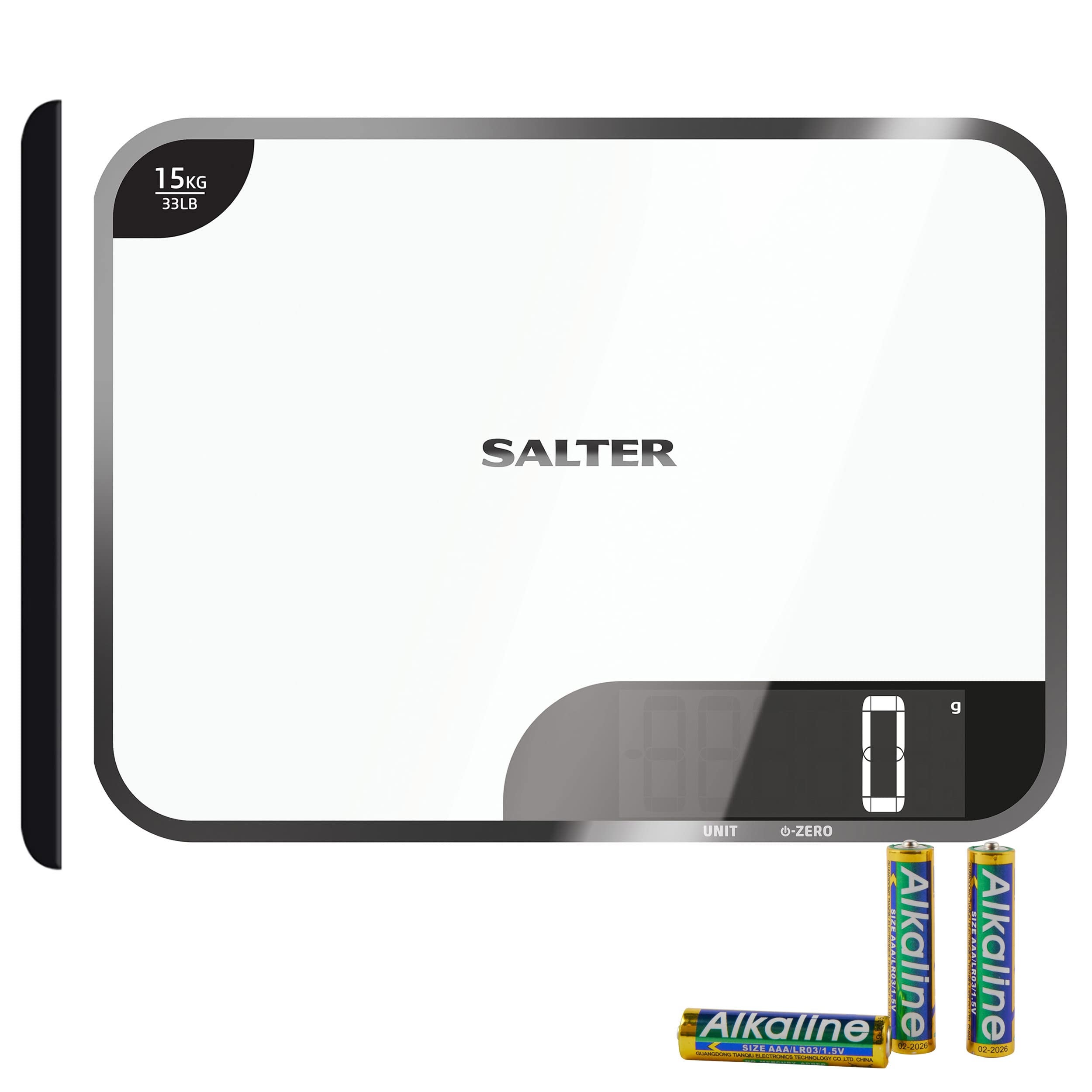 Salter 1079 WHDR - bilancia da cucina digitale di precisione, 15 kg max ...