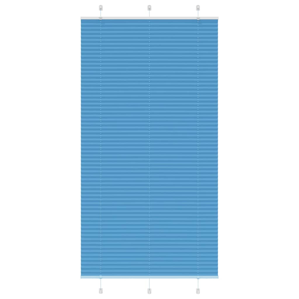 Store plissé | Store pliant bleu 110x200 cm largeur du tissu 109,4cm ...