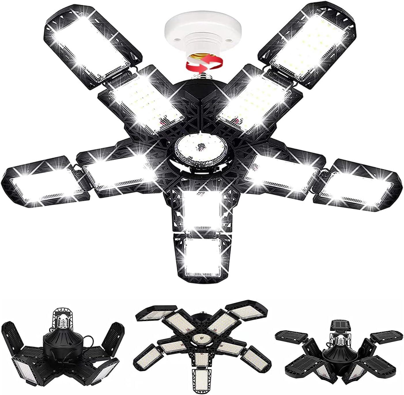 LED lumière de garage,eclairage led garage，plafonnier de l'atelier à ...