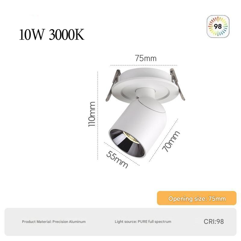 Spot encastré LED orientable à 180°, éclairage mural d'ambiance pour ...
