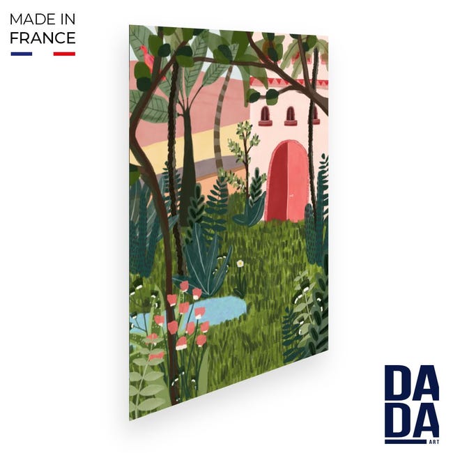 Affiche Jardin Exotique 50x70cm Fabriqué En France Dada Art