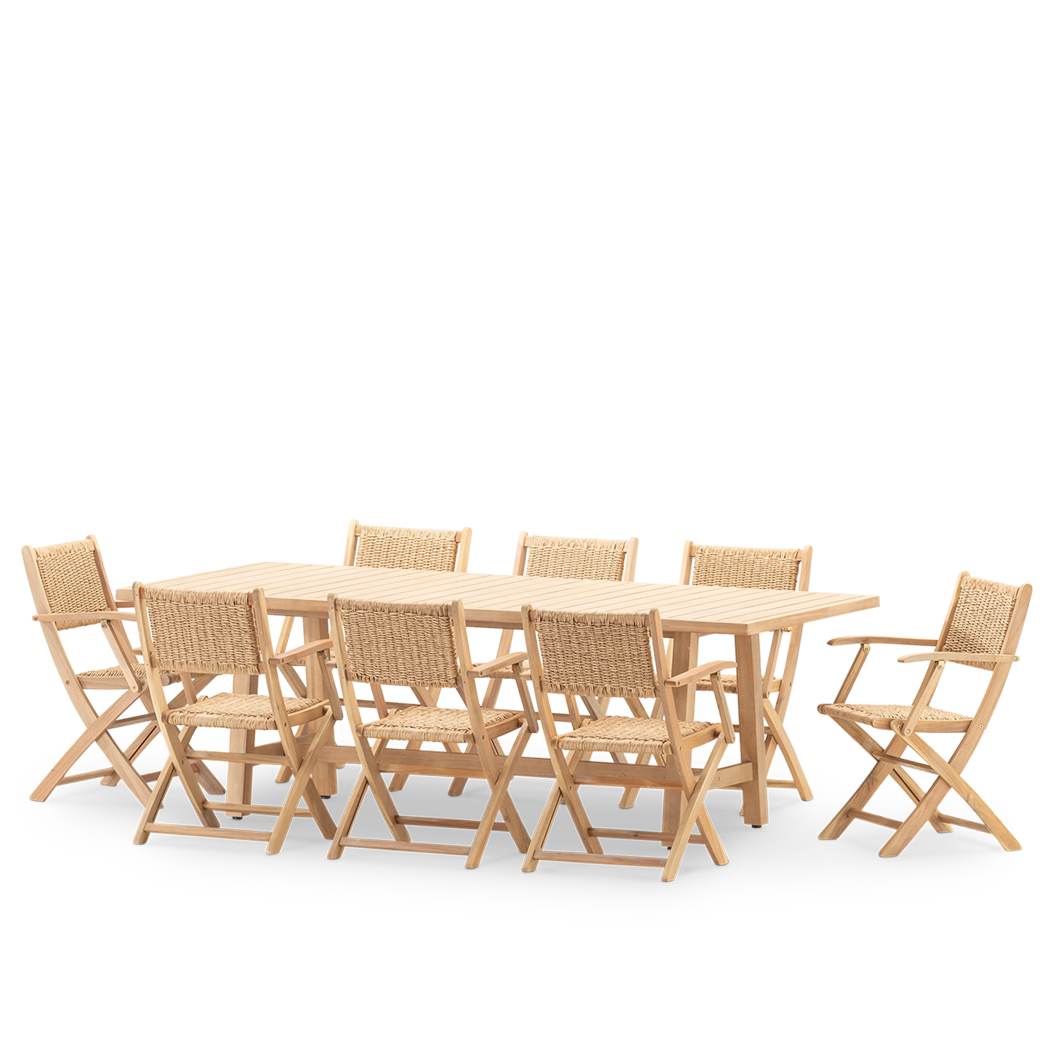 Table à manger 230x100 Siena et 8 chaises - Siena & Serena | Leroy Merlin