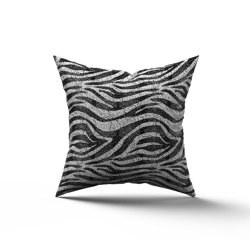 Coussin de salon velours zebra | Leroy Merlin