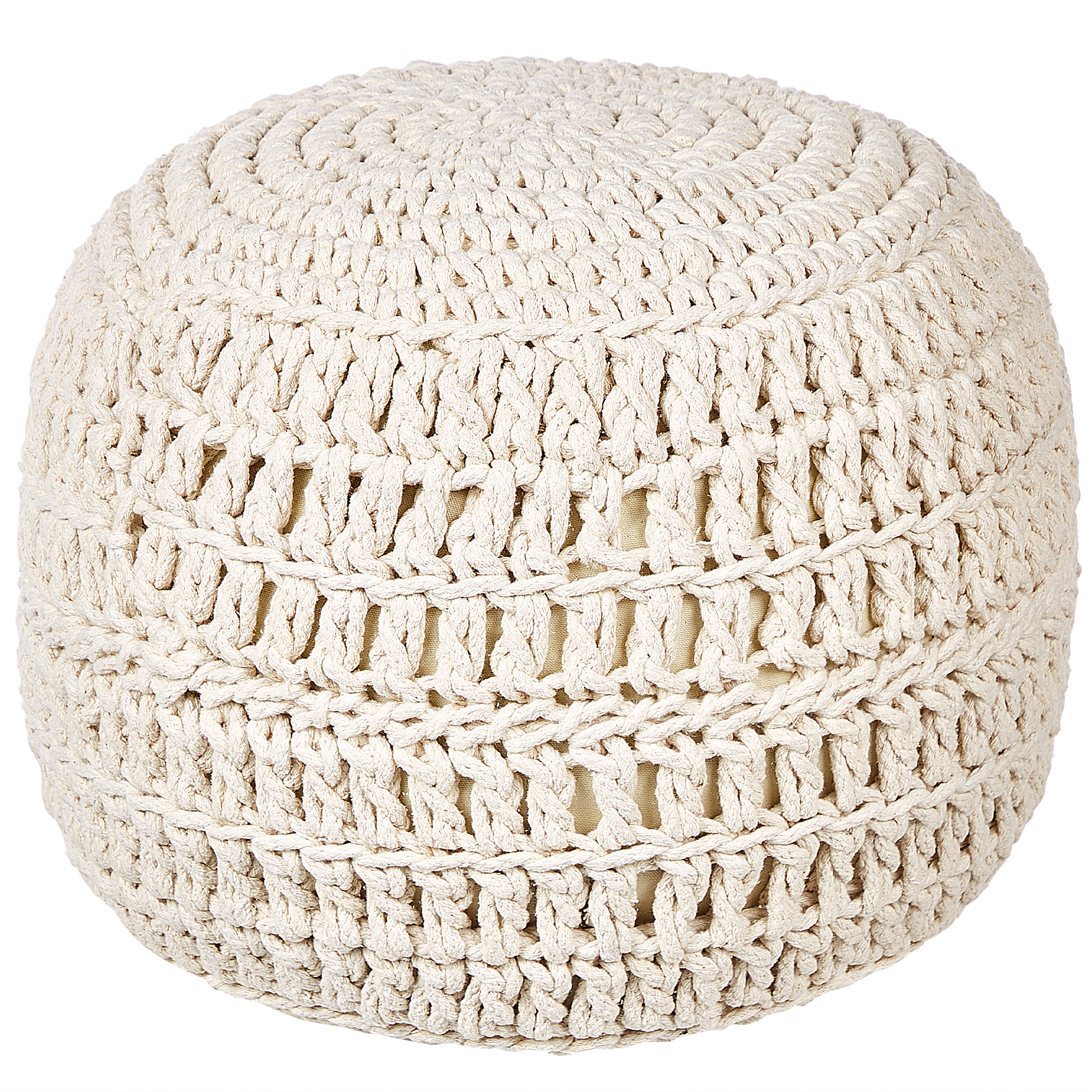 Pouf ARPATU Coton Beige clair | Leroy Merlin