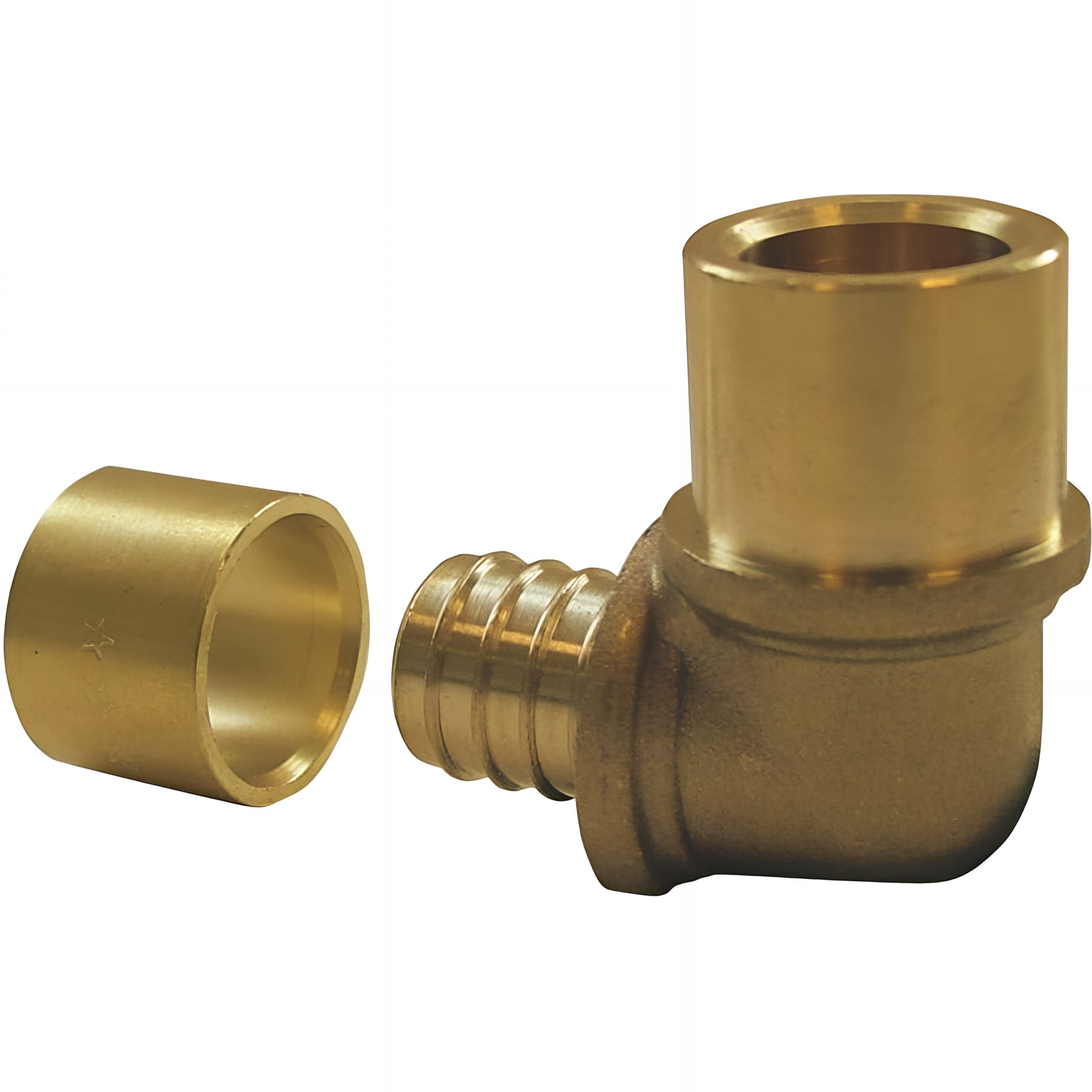 PACK de 10 raccords a glissement tout laiton pour tube PER diamètre 16 14 | Leroy Merlin