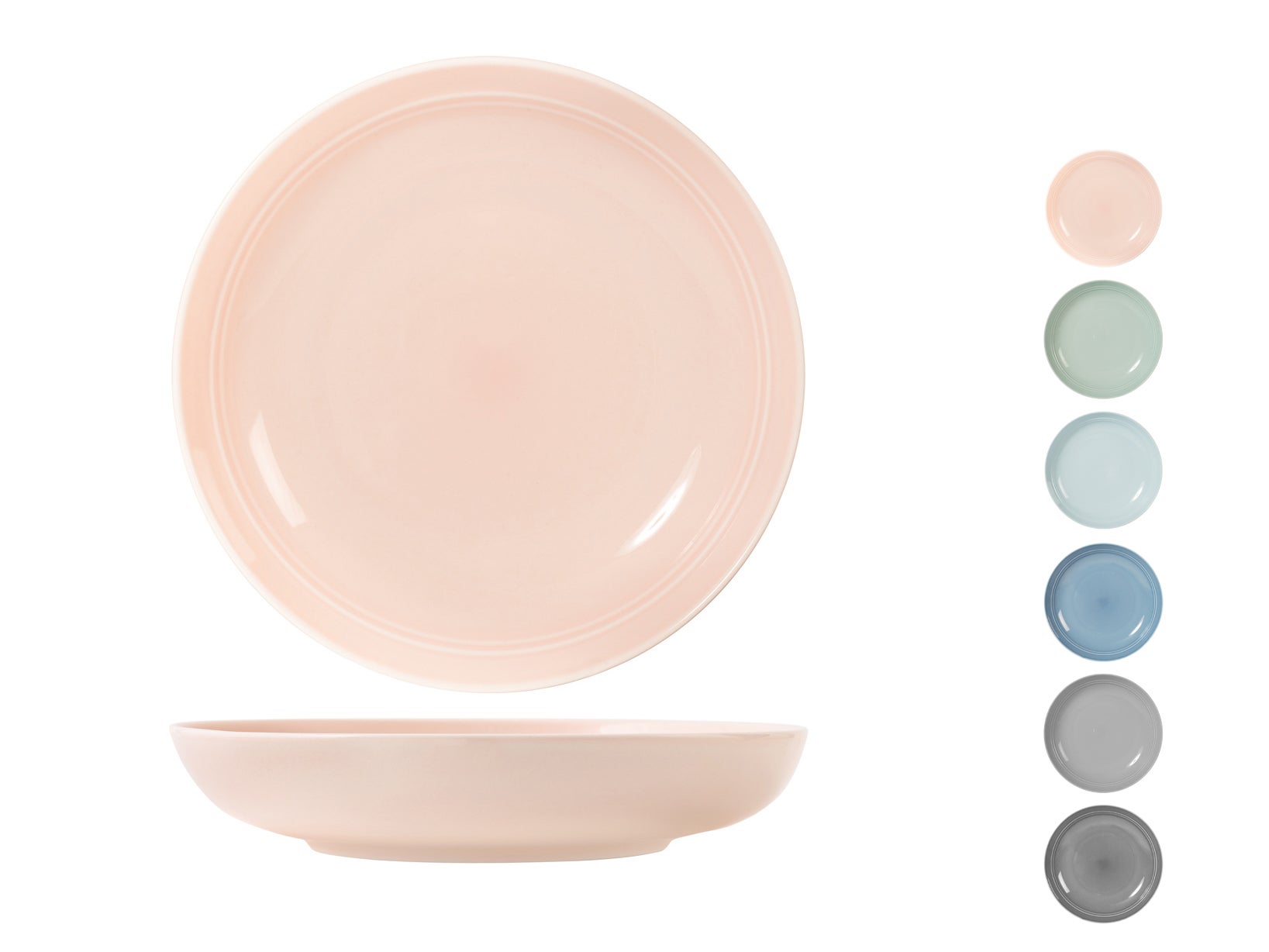 6 platos bajos surtidos H&H Loft cm23 de porcelana | Leroy Merlin