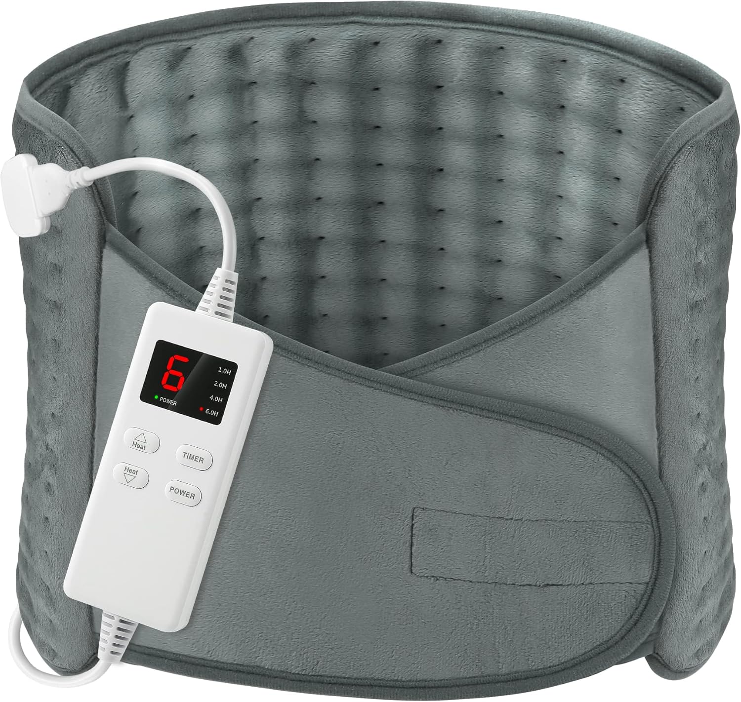 Coussin chauffant gris 60 x 30 cm pour soulager les douleurs dorsales ...