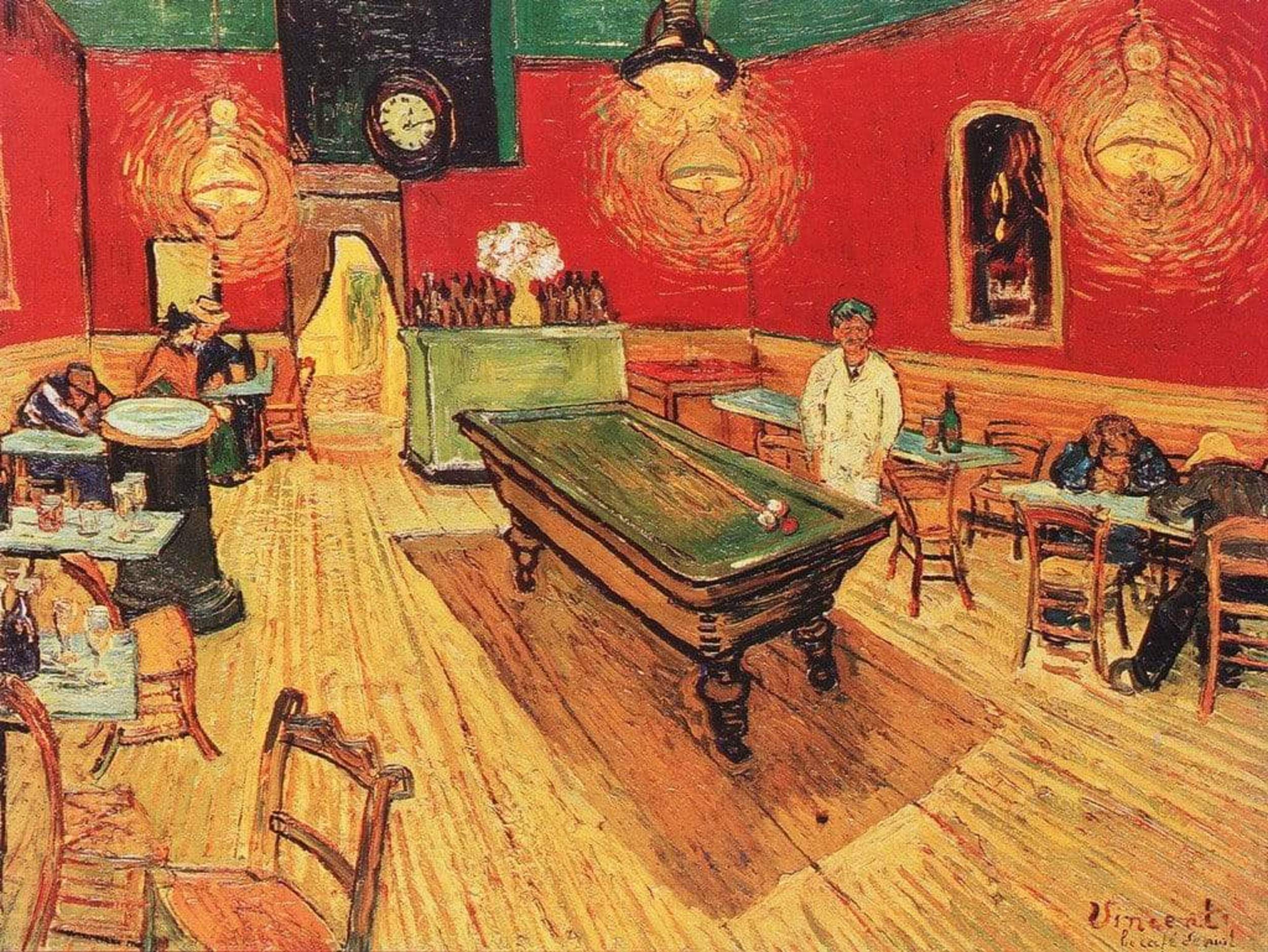 Affiche Art Vincent Van Gogh - Caffe di notte 80x60cm | Leroy Merlin