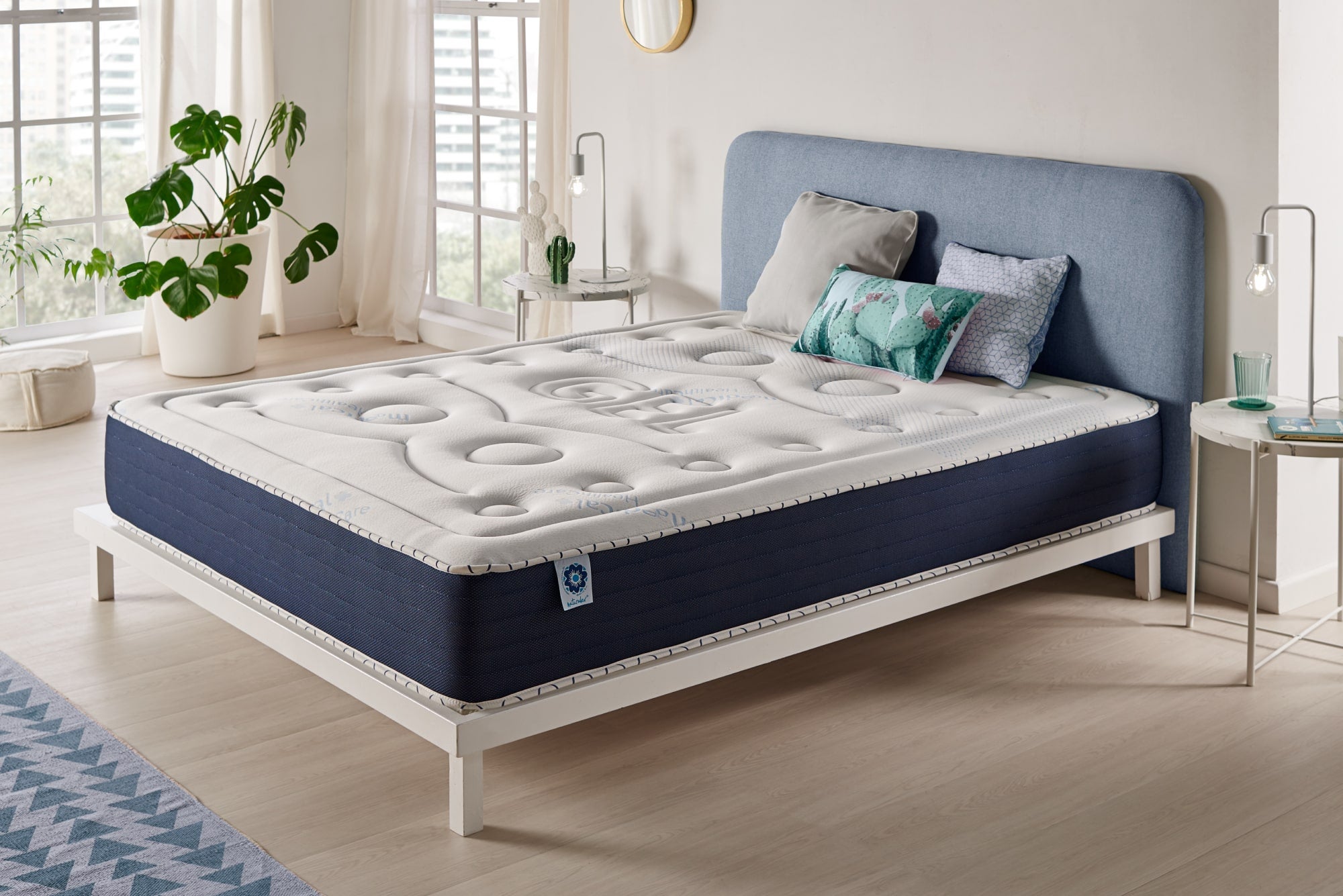 Colchón Sensogel 70x200 cm - Espuma HR - Blue Latex - Gel Memory Foam ...