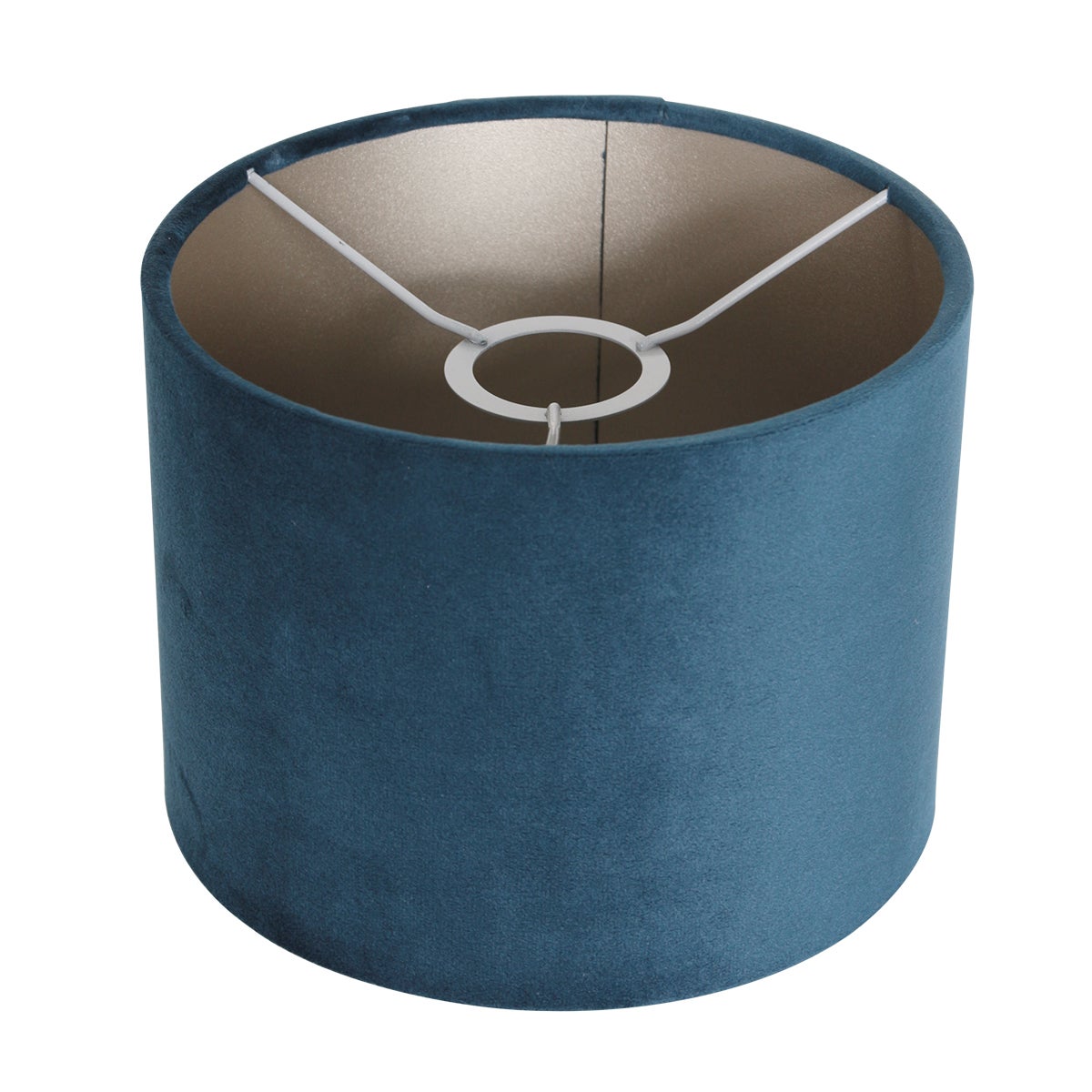 Steinhauer - abat-jour - Shade - bleu - velours tissu - Ø 20cm - E27 - K3084ZS | Leroy Merlin