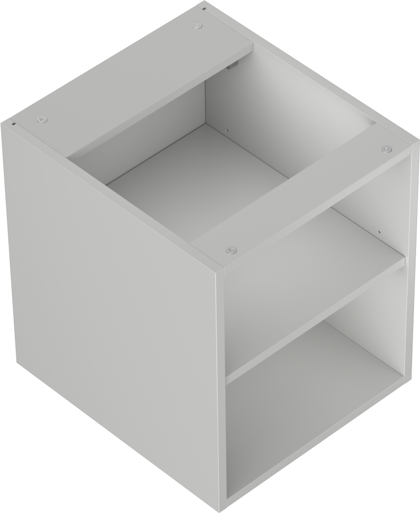 Mexen Box-A armoire ouverte avec étagère 40 cm, gris mat - 91AX2-0400 ...