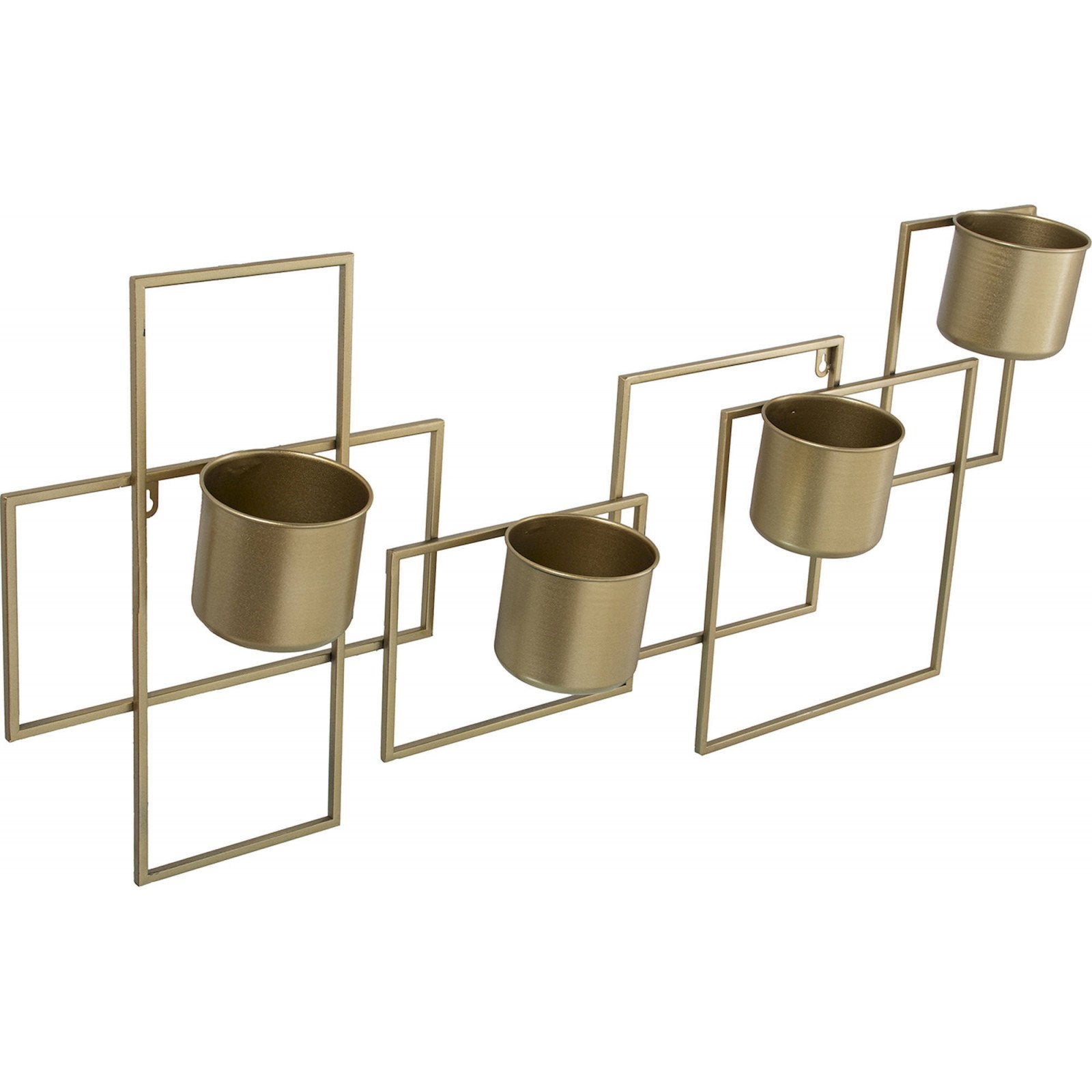 Cache-pot mural doré élégance et style premium 100 x 13 x 48 cm Doré ...