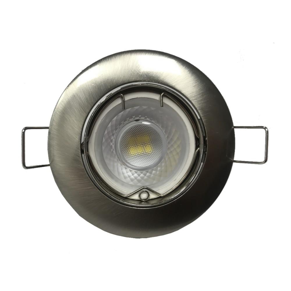 Kit Spot Led Gu10 Encastrable Avec Ampoule Led 8w Pack De 10 Blanc