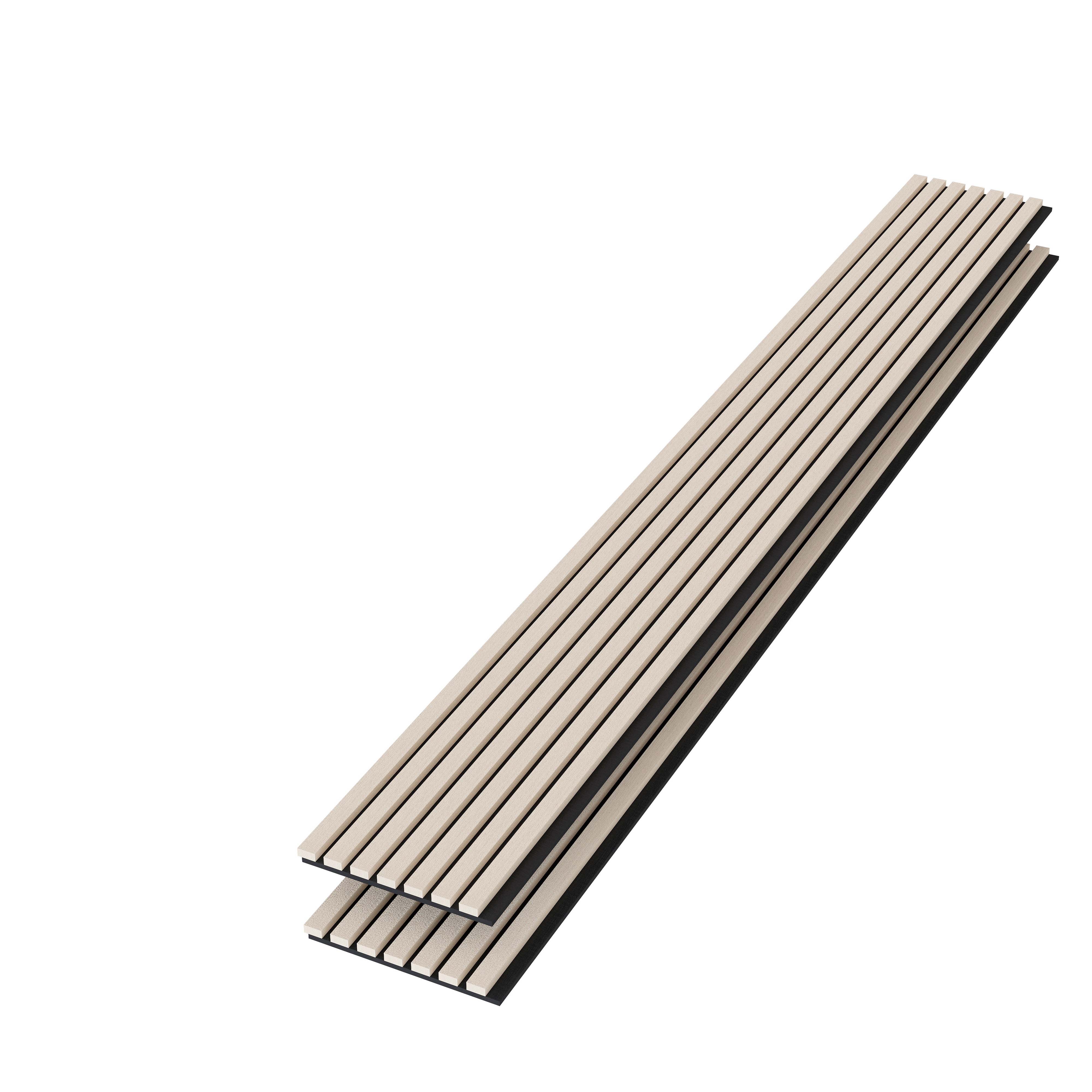Panneaux décoratifs AICA, panneaux muraux en MDF imitation bois, lot de ...