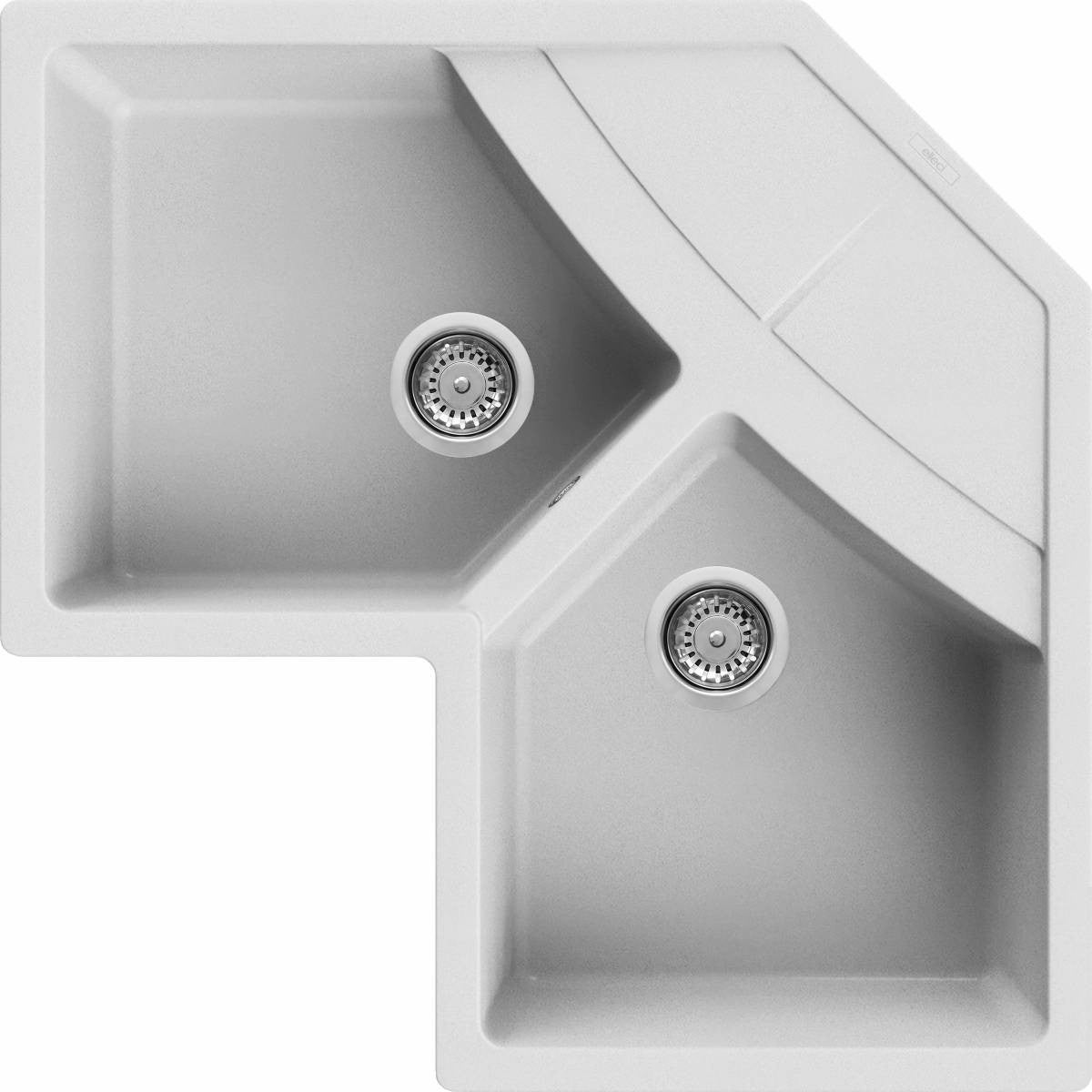 Elleci Unico Corner Evier à poser Coin Granitek | Leroy Merlin