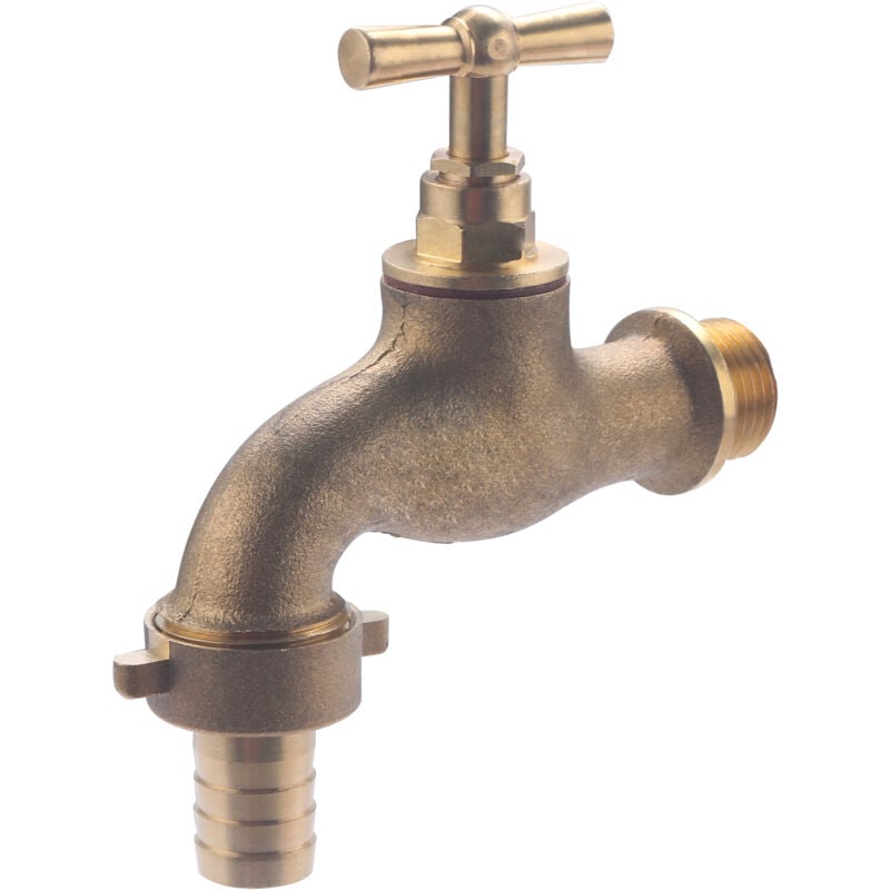 Robinet de jardin avec clapet mâle 15x21 - clapet mâle 20x27 avec nez ...