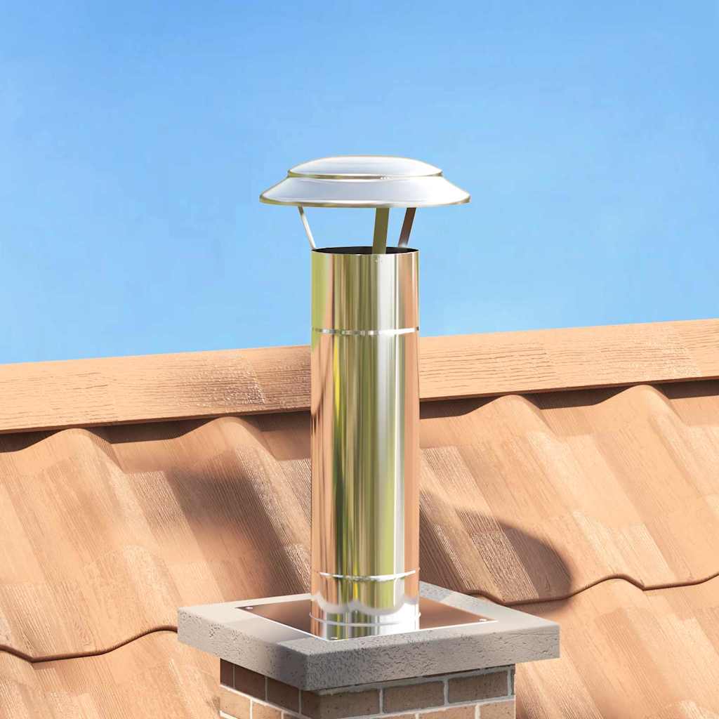 Extension de Conduit Argenté 25 x 25 x 65 cm Acier inoxydable | Leroy ...