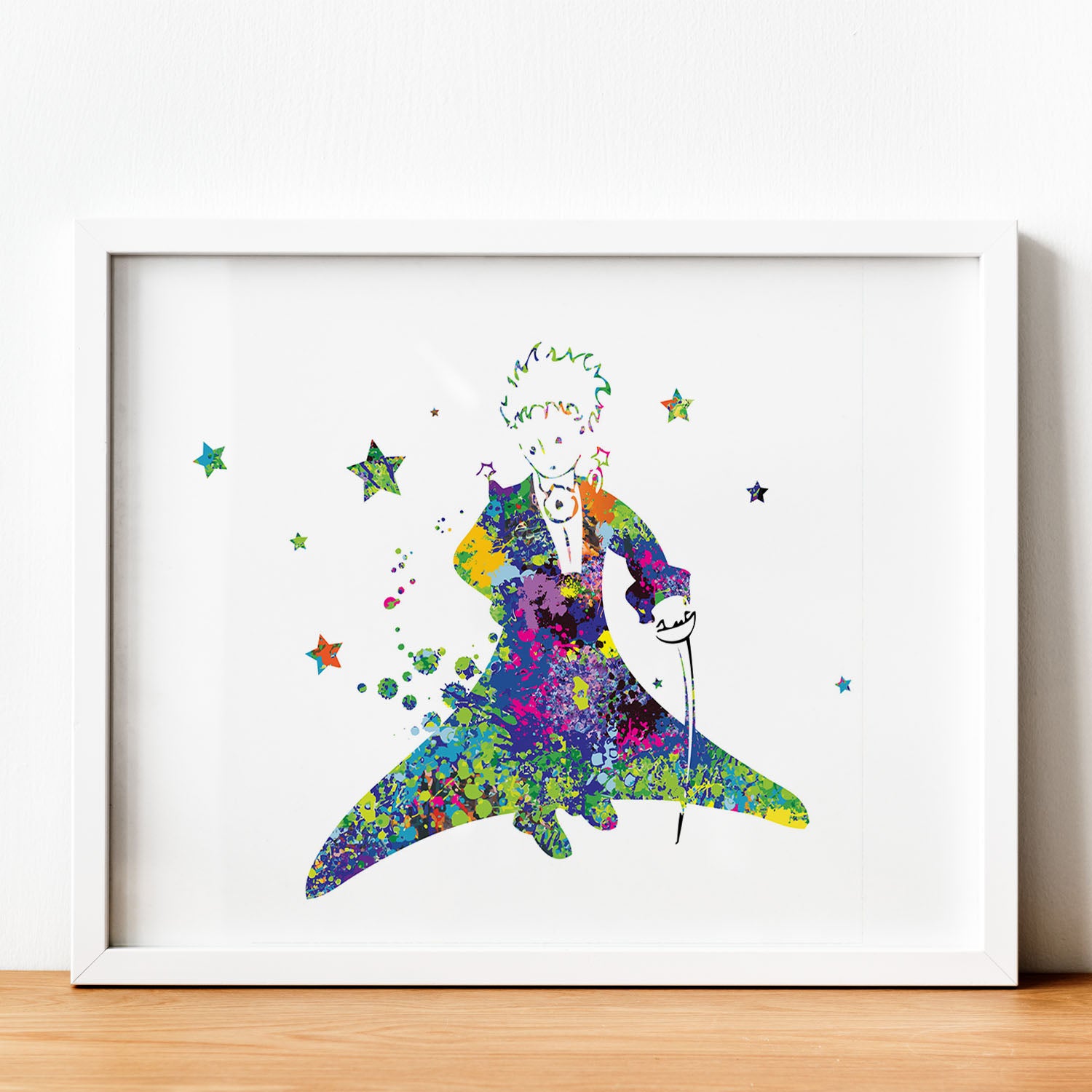 Aquarelle De Style Affiche D'el Prince. Mélange De Style Aquarelle A4 Sans Cadre | Leroy Merlin