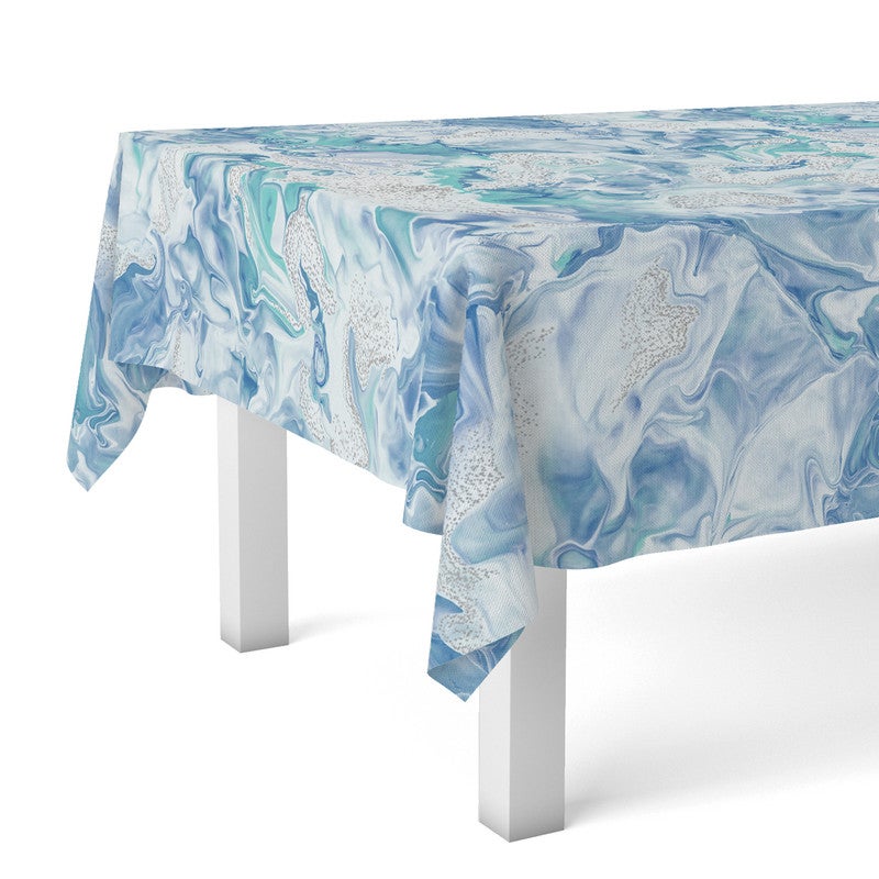 Valentia Home Mantel Hule al Corte Deba Azul 140X140 CM | Leroy Merlin