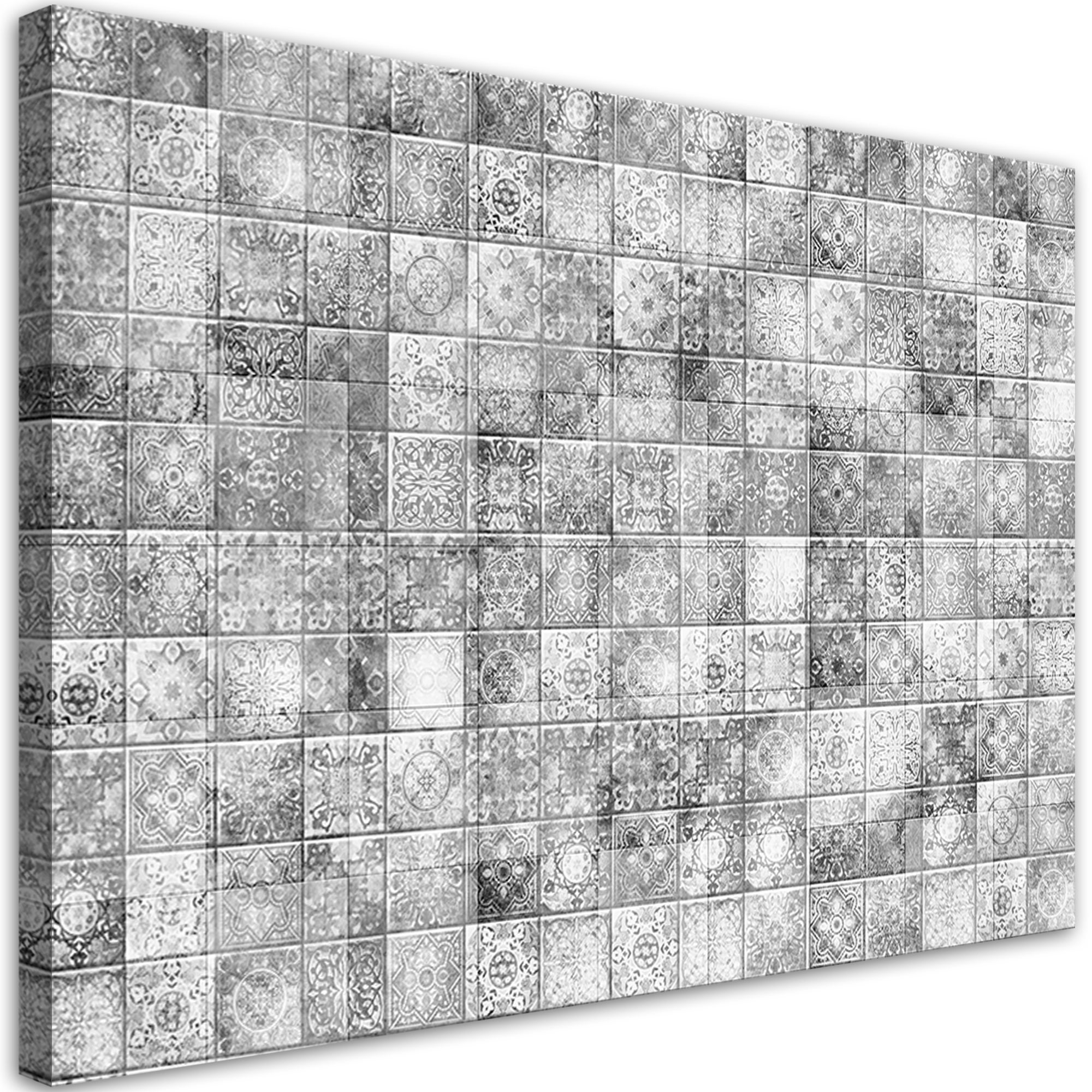 Tableau décoratif Mosaïque orientale sur les carreaux gris 60x40 ...