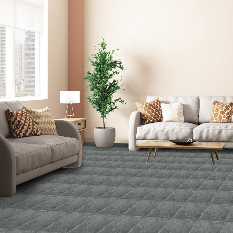 Suelo autoadhesivo de PVC,efecto mármol gris,30×30 cm,6 m²,impermeable ...