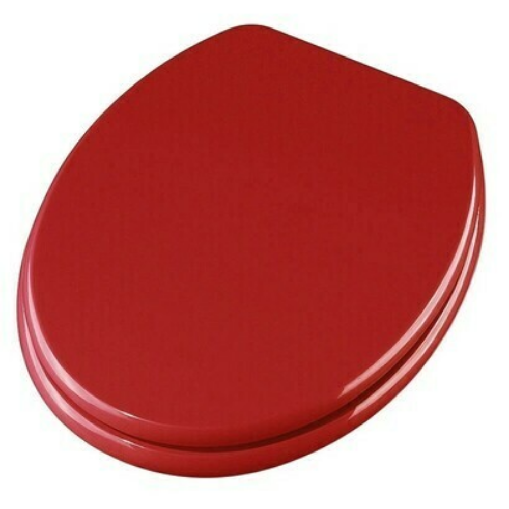 Schläfer 4638103 | Tapa de inodoro universal de Mdf rojo, Tapa de ...