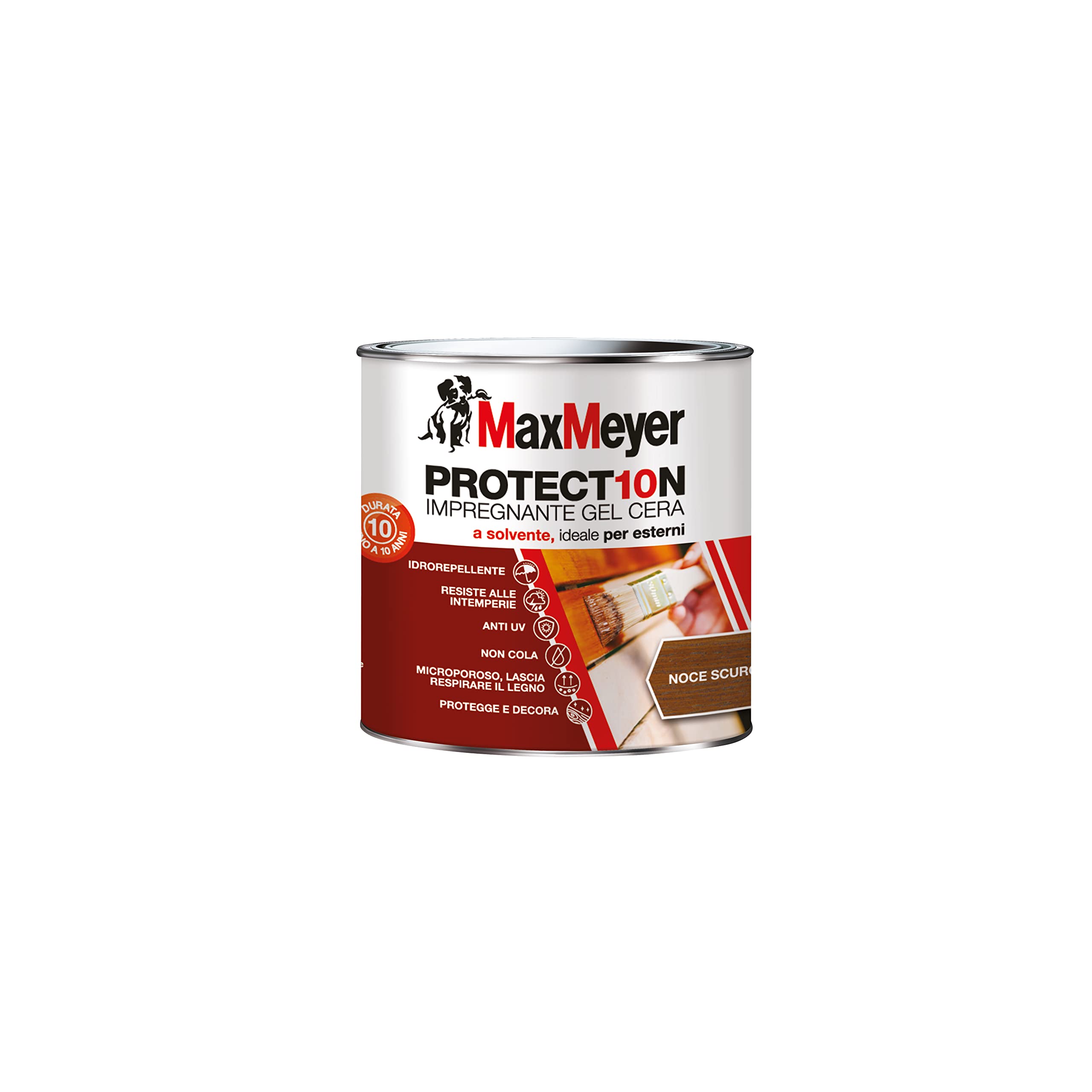 MAXMEYER PROTEC10N IMPREGNANTE A SOLVENTE 0,75L NOCE SCURO | Leroy Merlin