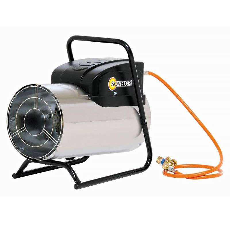 Chauffage Mobile combustion directe Inox SOVELOR GP55MI | Leroy Merlin