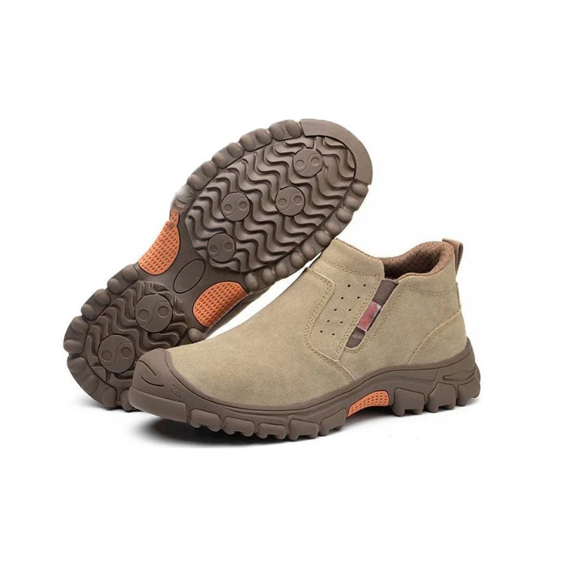 Bottes de travail de soudeur pour hommes, chaussures de sécurité ...