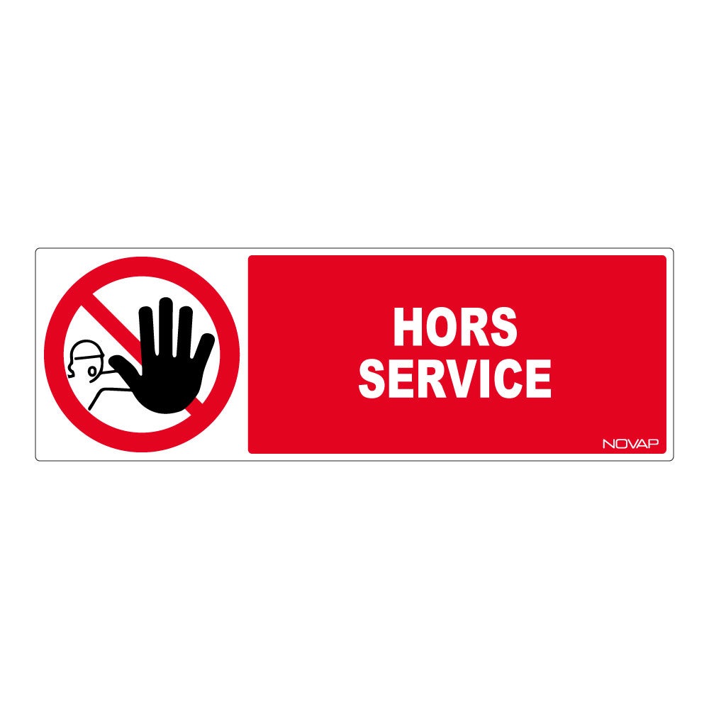 Panneau Hors service - Rigide 450x150mm - 4062785 | Bricoman