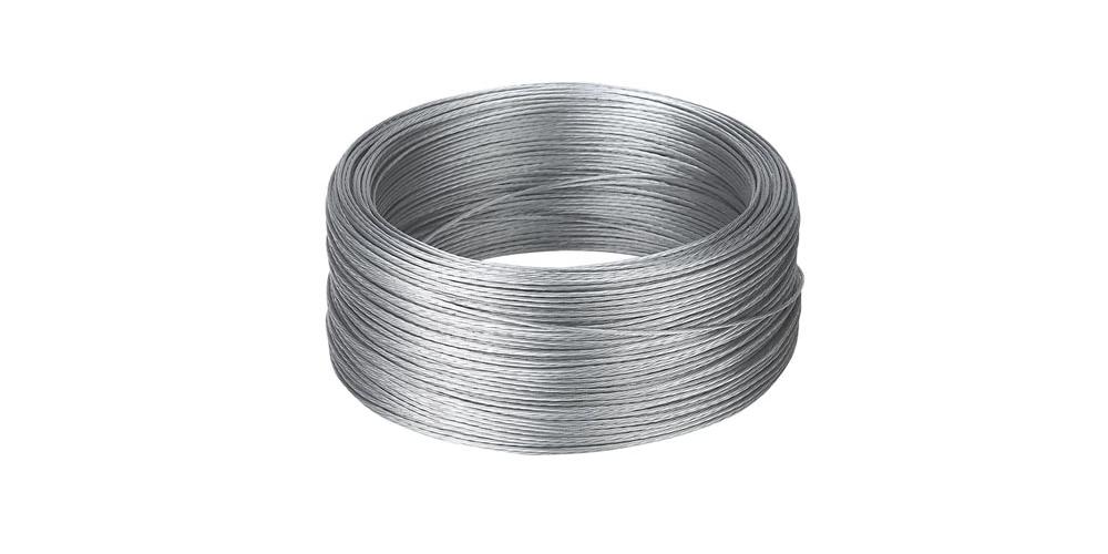 Cable de alambre galvanizado para electrorrecintado de 200 m. | Leroy ...