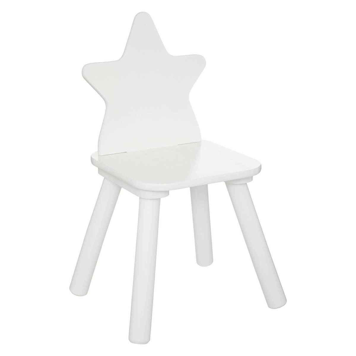 Chaise enfant "Étoiles" - bois et pin - blanc - Atmosphera créateur d ...