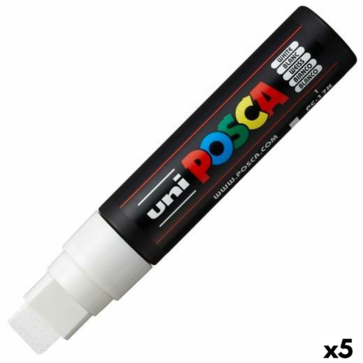 Feutres POSCA PC-17K Blanc 5 Unités | Leroy Merlin