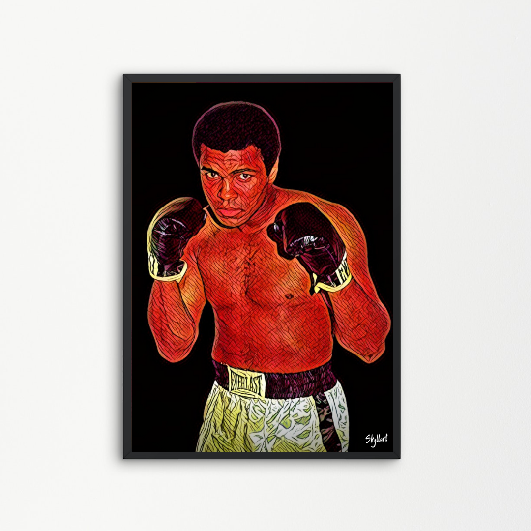 Poster Muhammad Alì Pugilato - 30 x 42 cm Made in Italy | Leroy Merlin