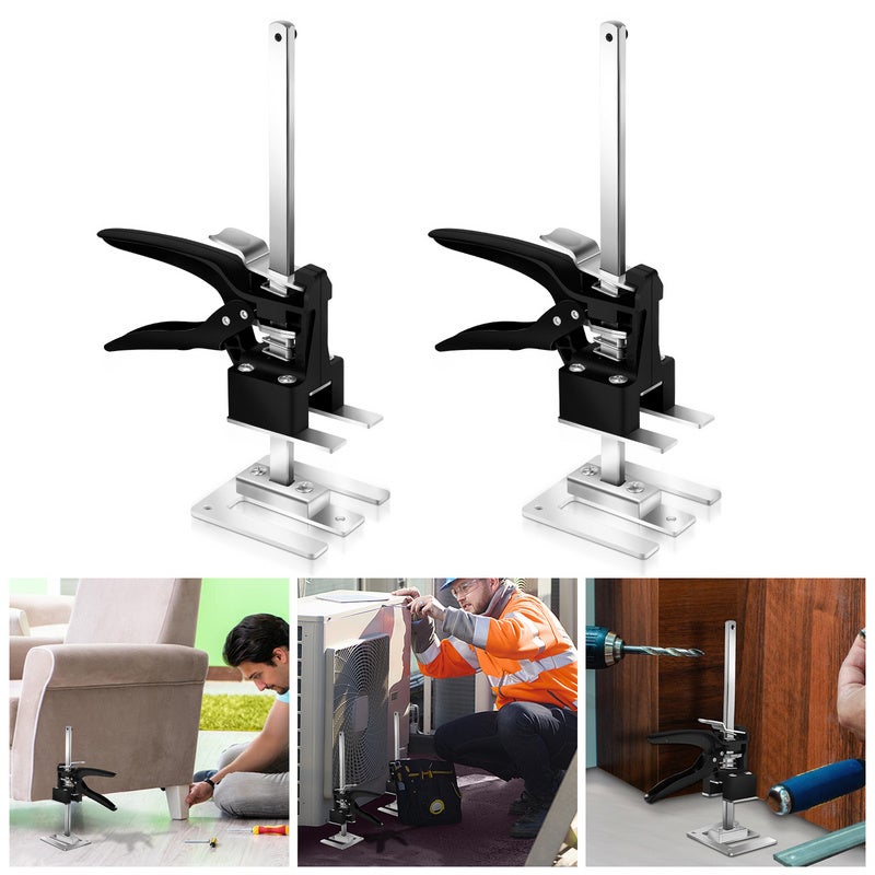 2x Cric à main Outil manuel de levage d'armoire Dispositif de levage Outil d'aide au levage ...