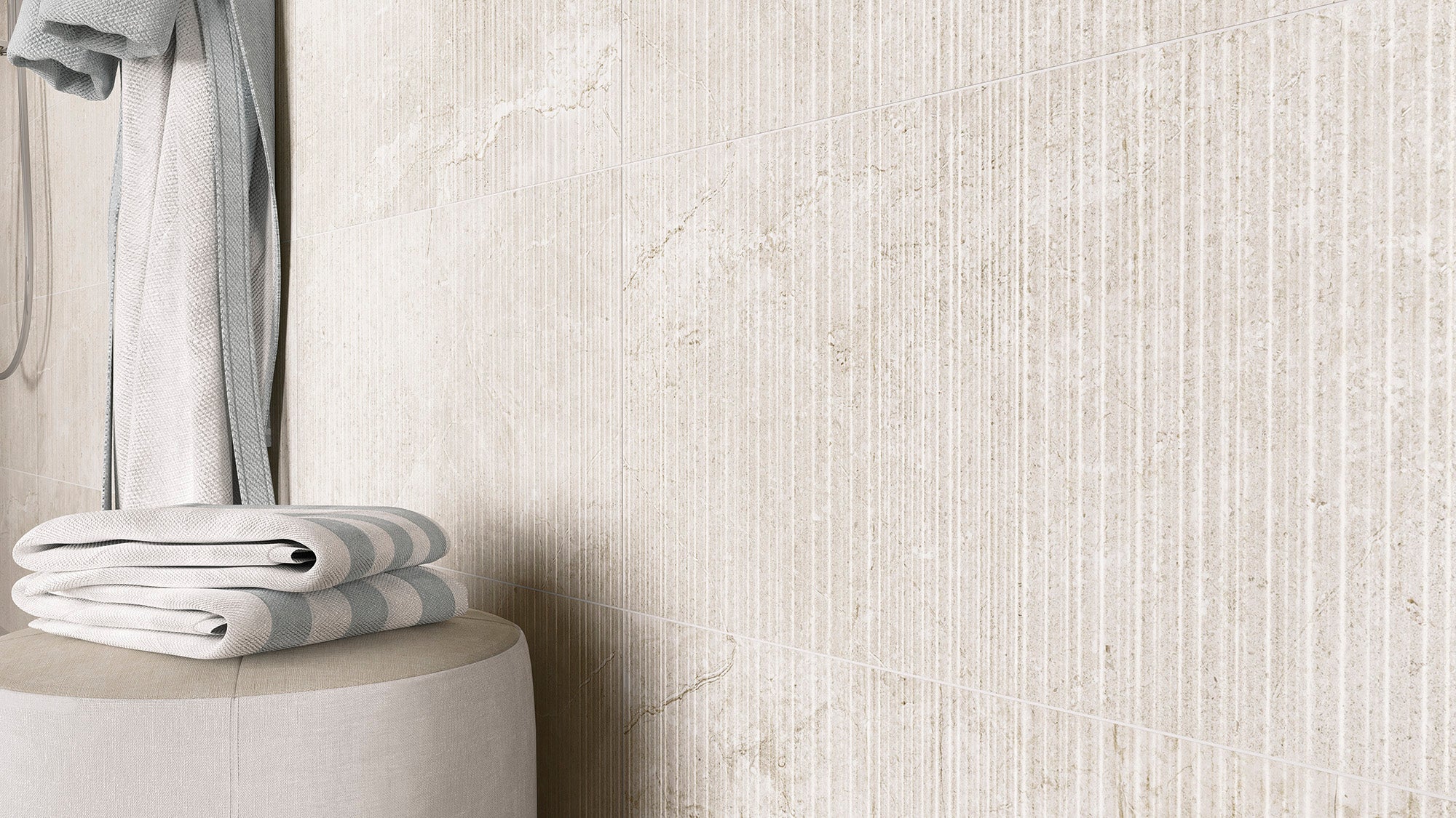 Faïence - STONE AGE - White - 30x60 SAWN Rectifié - Satin | Leroy Merlin