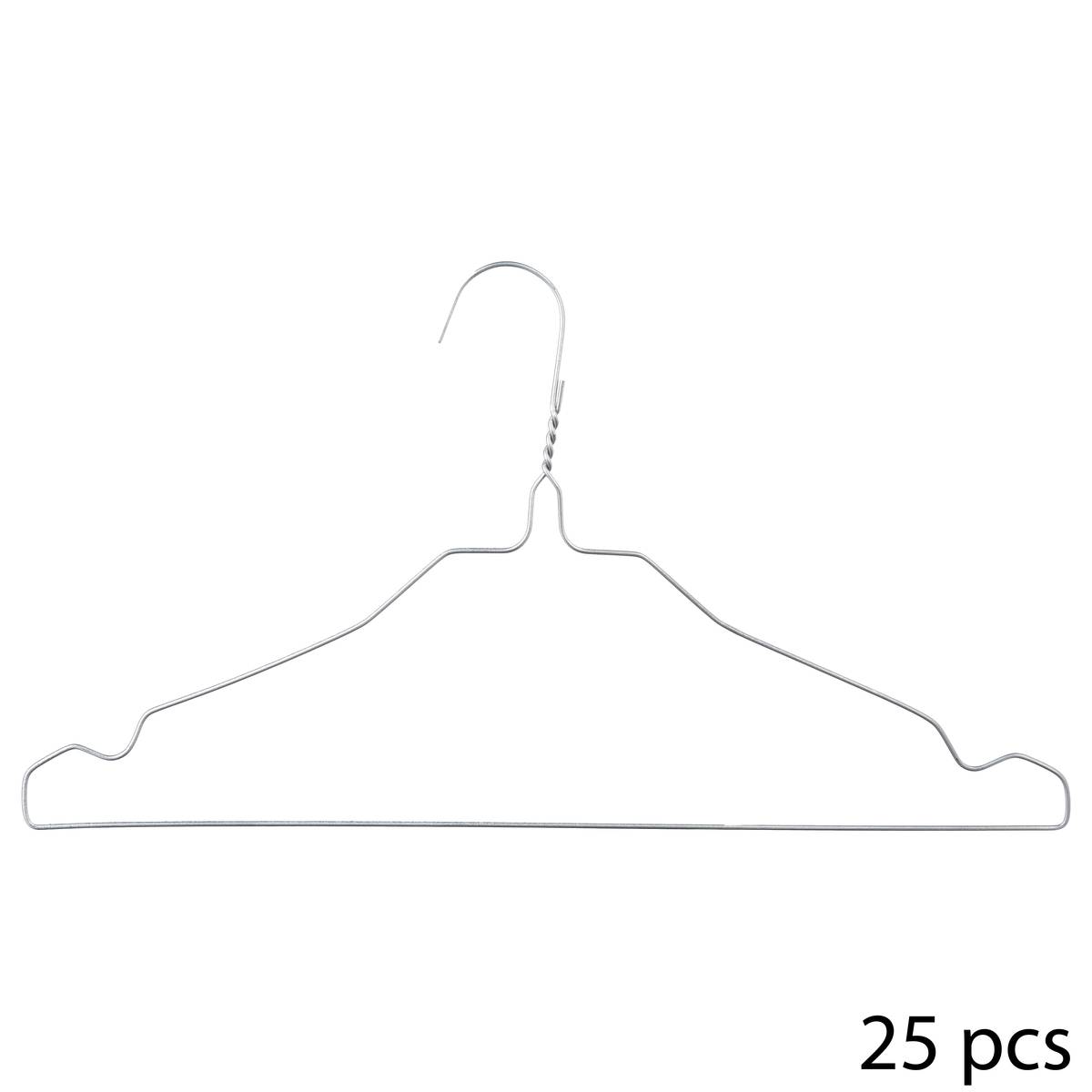 Lot de 25 cintres en métal Gris - 5five | Leroy Merlin