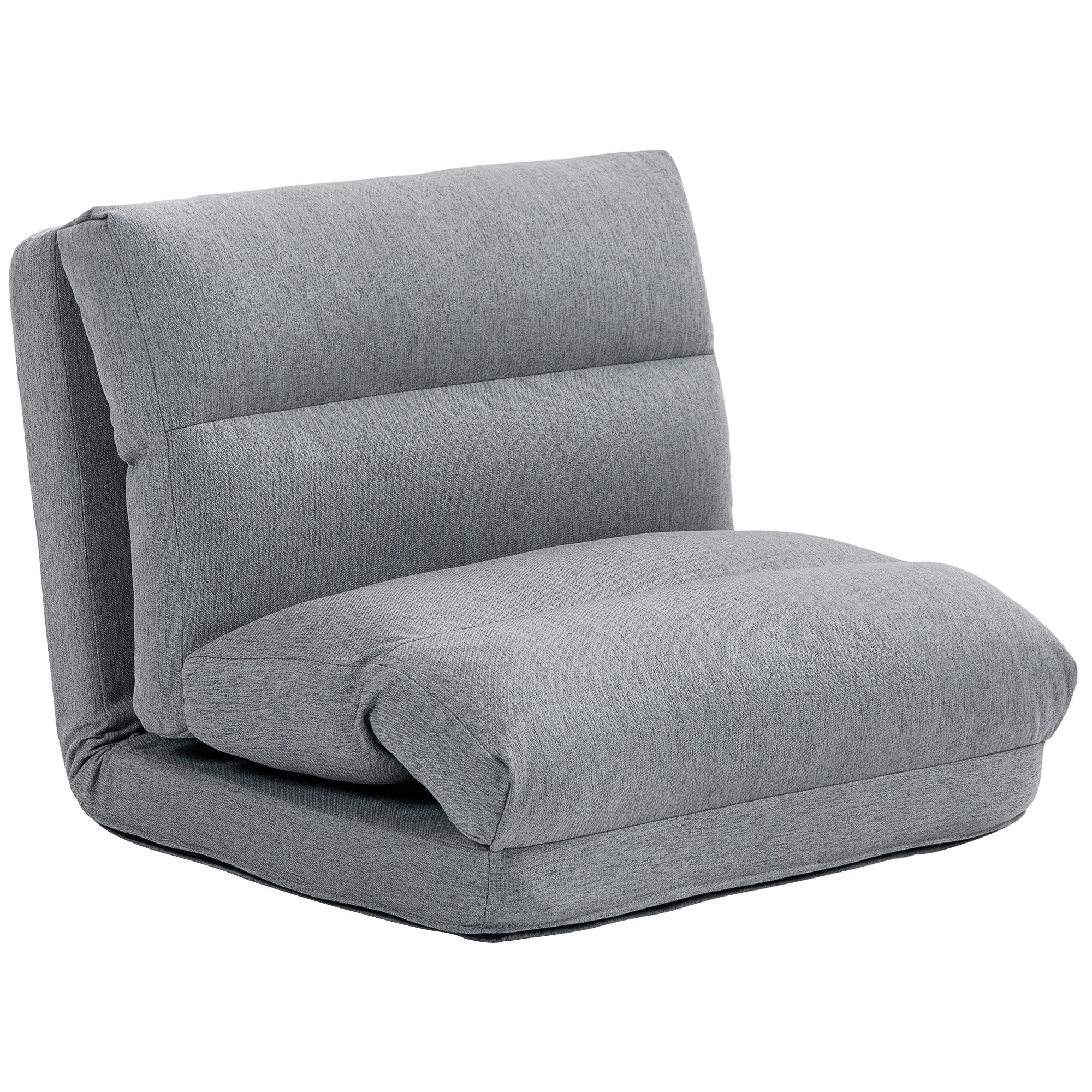 Fauteuil de sol canapé paresseux fauteuil convertible en lit inclinable ...