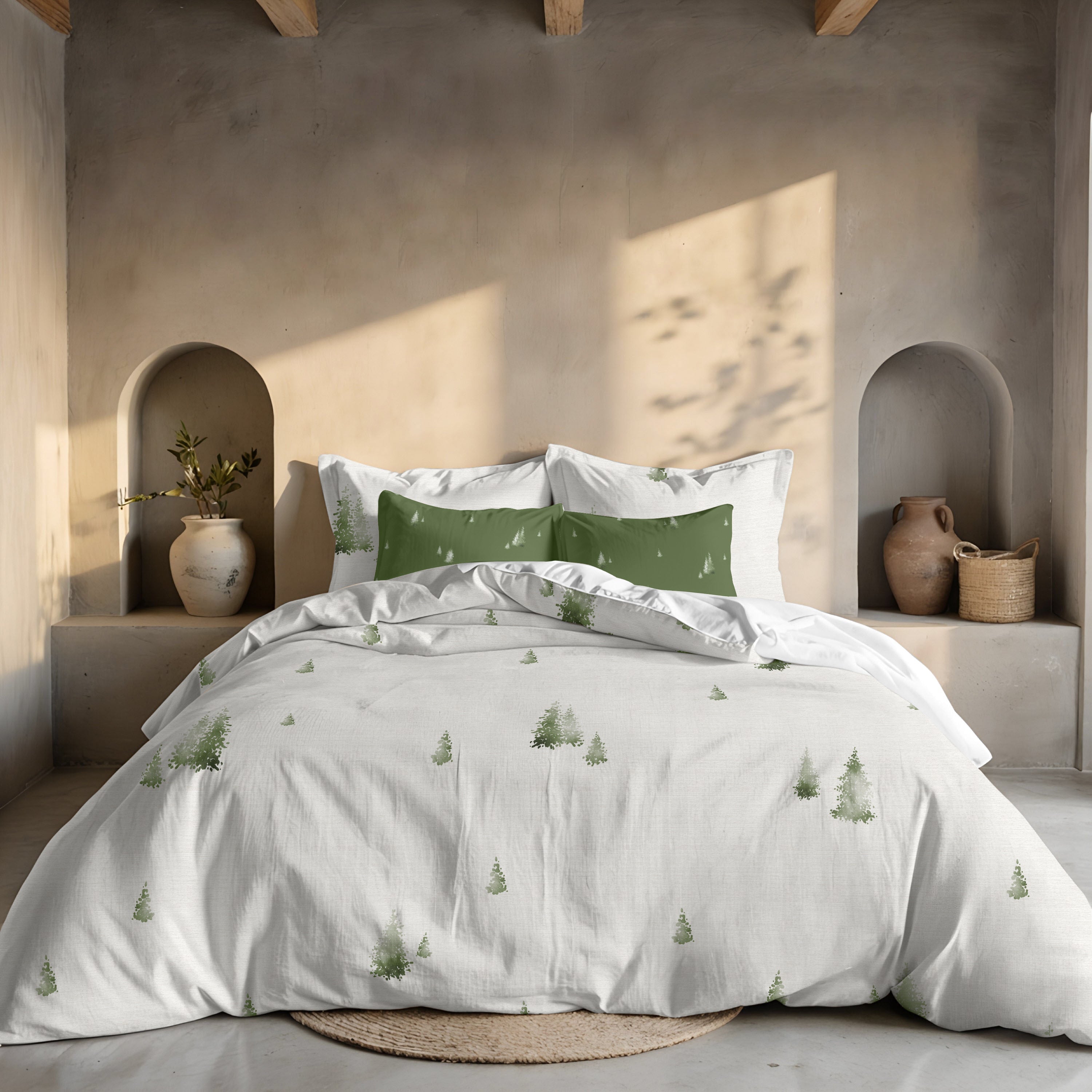 Funda nórdica con clicks Christmas Grove - 120 (200x200 cm) | Leroy Merlin