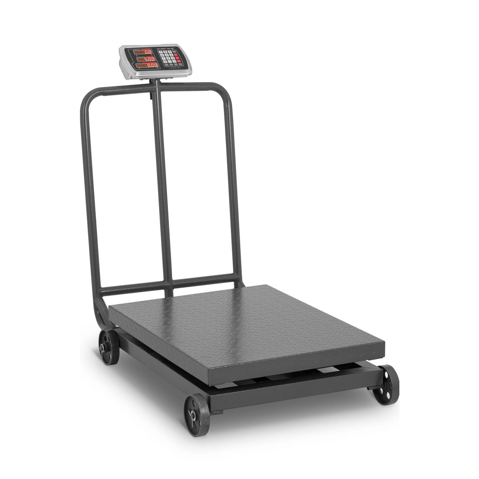 Báscula de plataforma - 1.000 kg / 200 g - con ruedas - pantalla LED ...