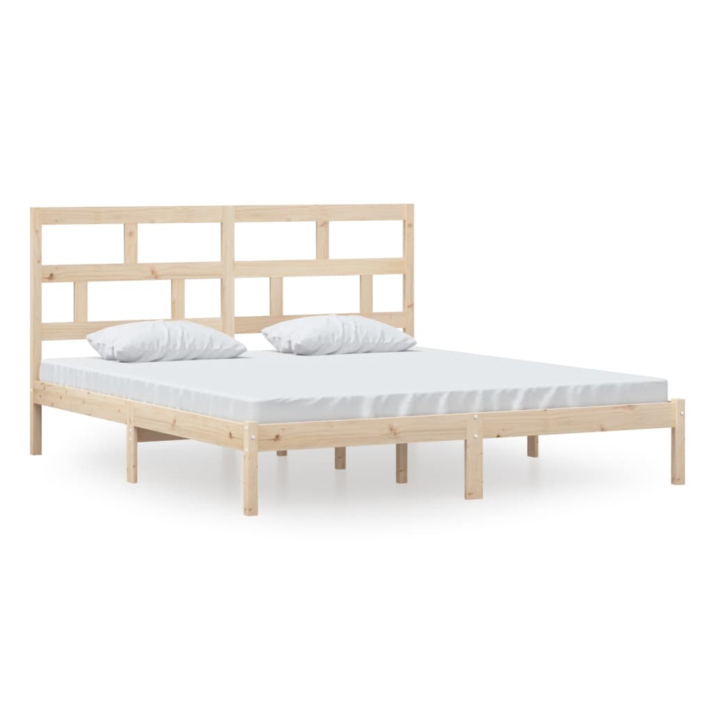 Cadre de lit super king size en bois massif 180x200 cm | Leroy Merlin