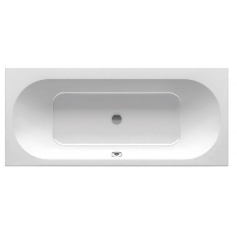 City 180 x 80 cm Baignoire droite en acrylique, sans pieds, blanc ...