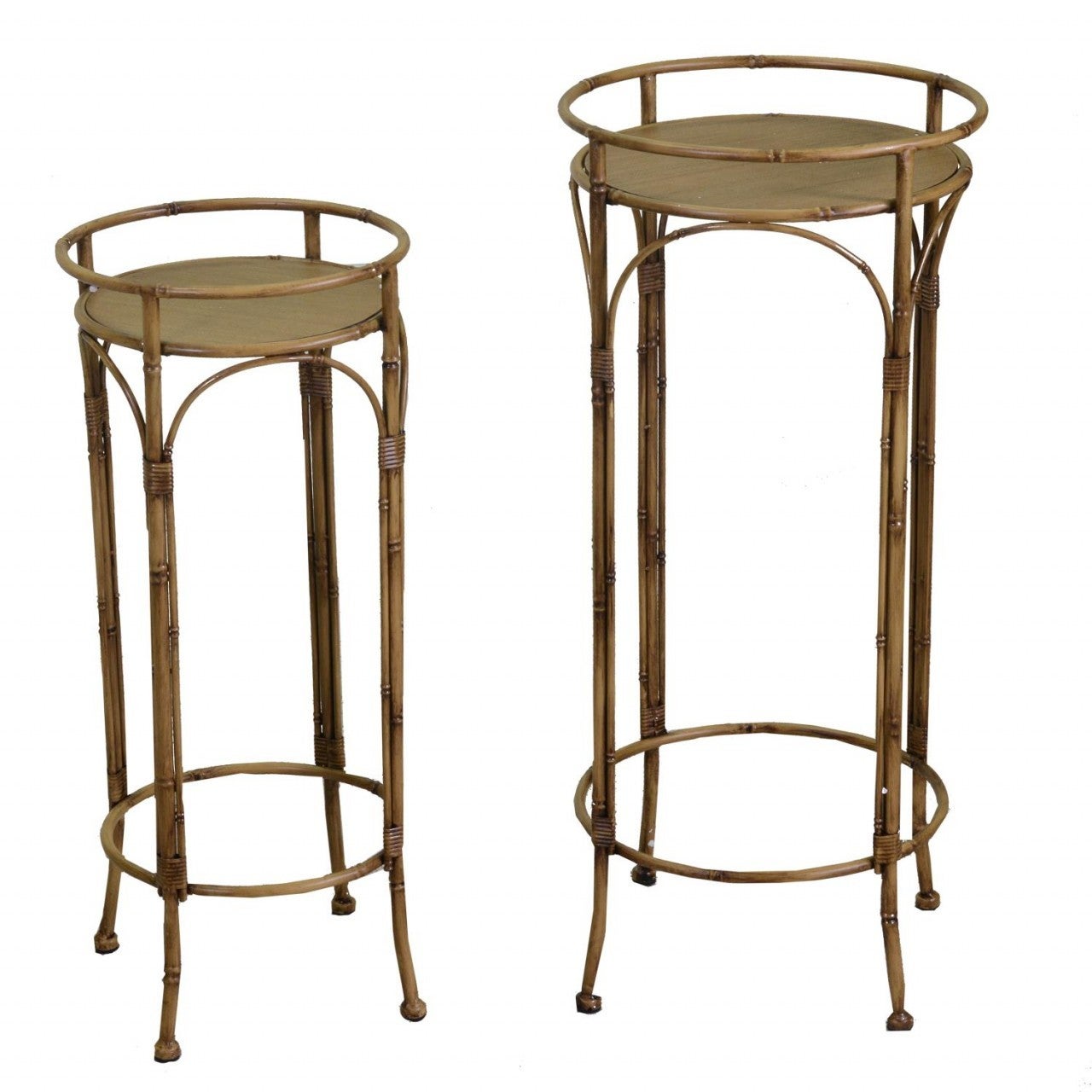 Colonne d'entrée ronde marron 1-2 | Leroy Merlin